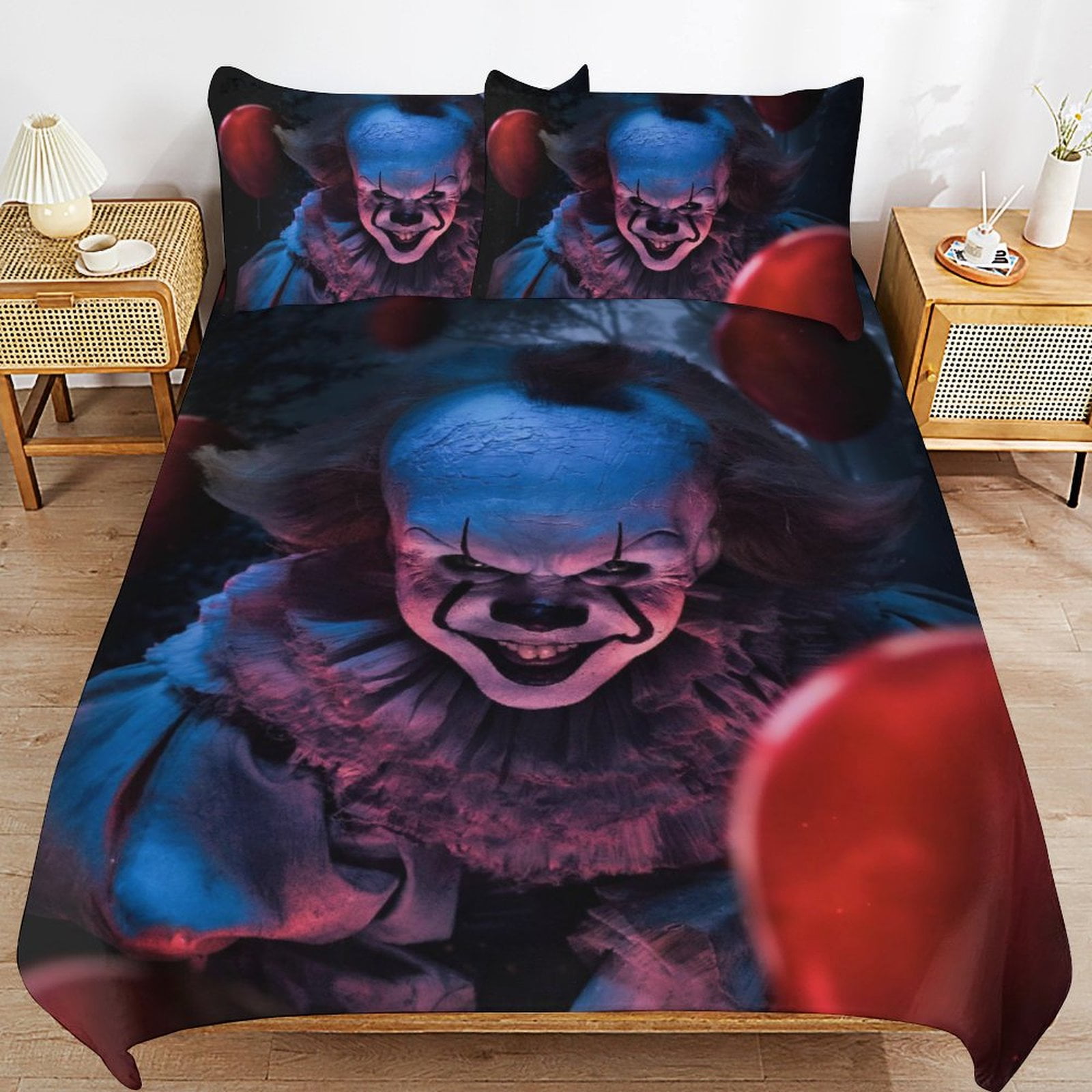 Pennywise Bedding Set Duvet Cover Comfortable and Lightweight Cartoon ...