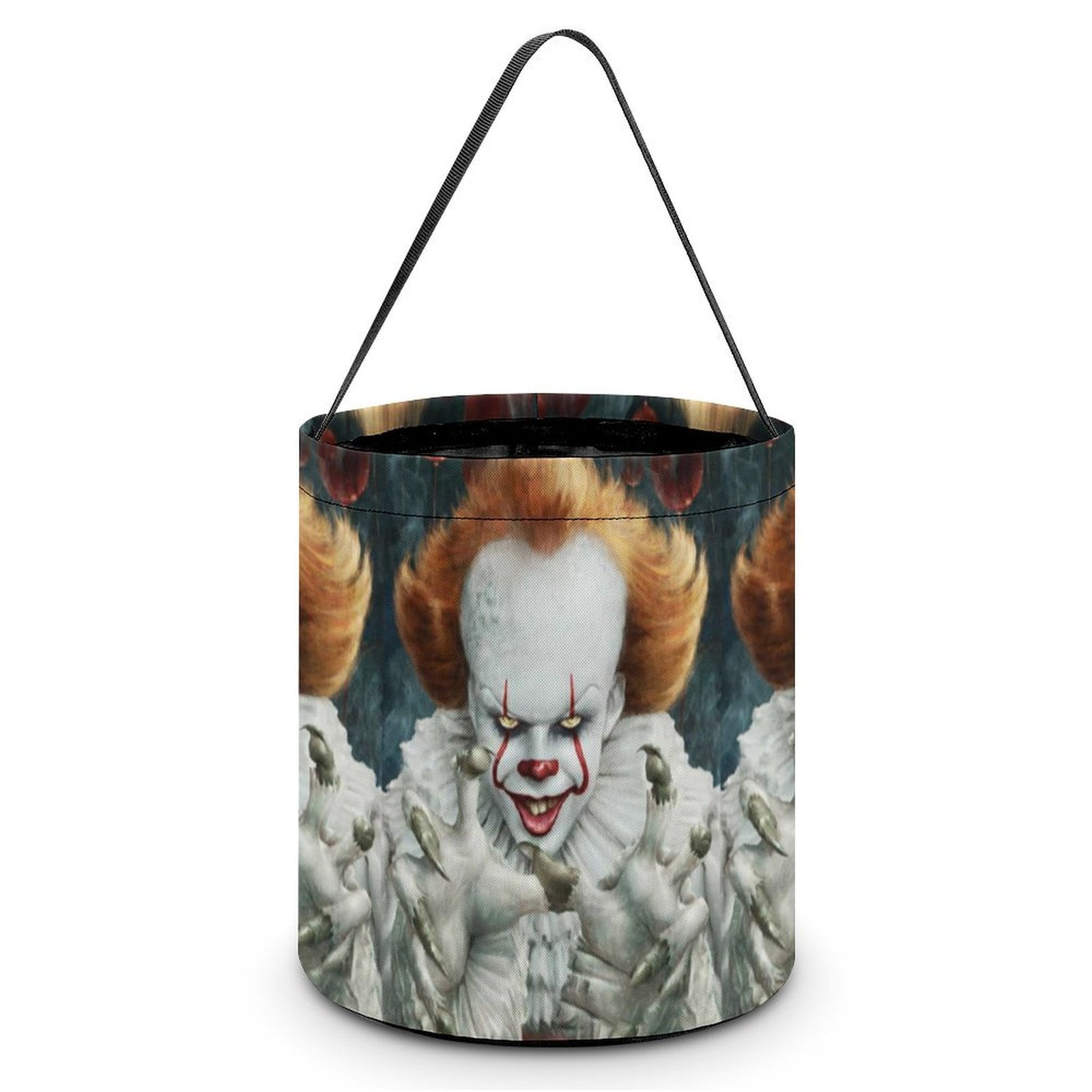 Pennywise Candy Tote Bags Halloween Trick or Treat Bucket Bag Portable ...