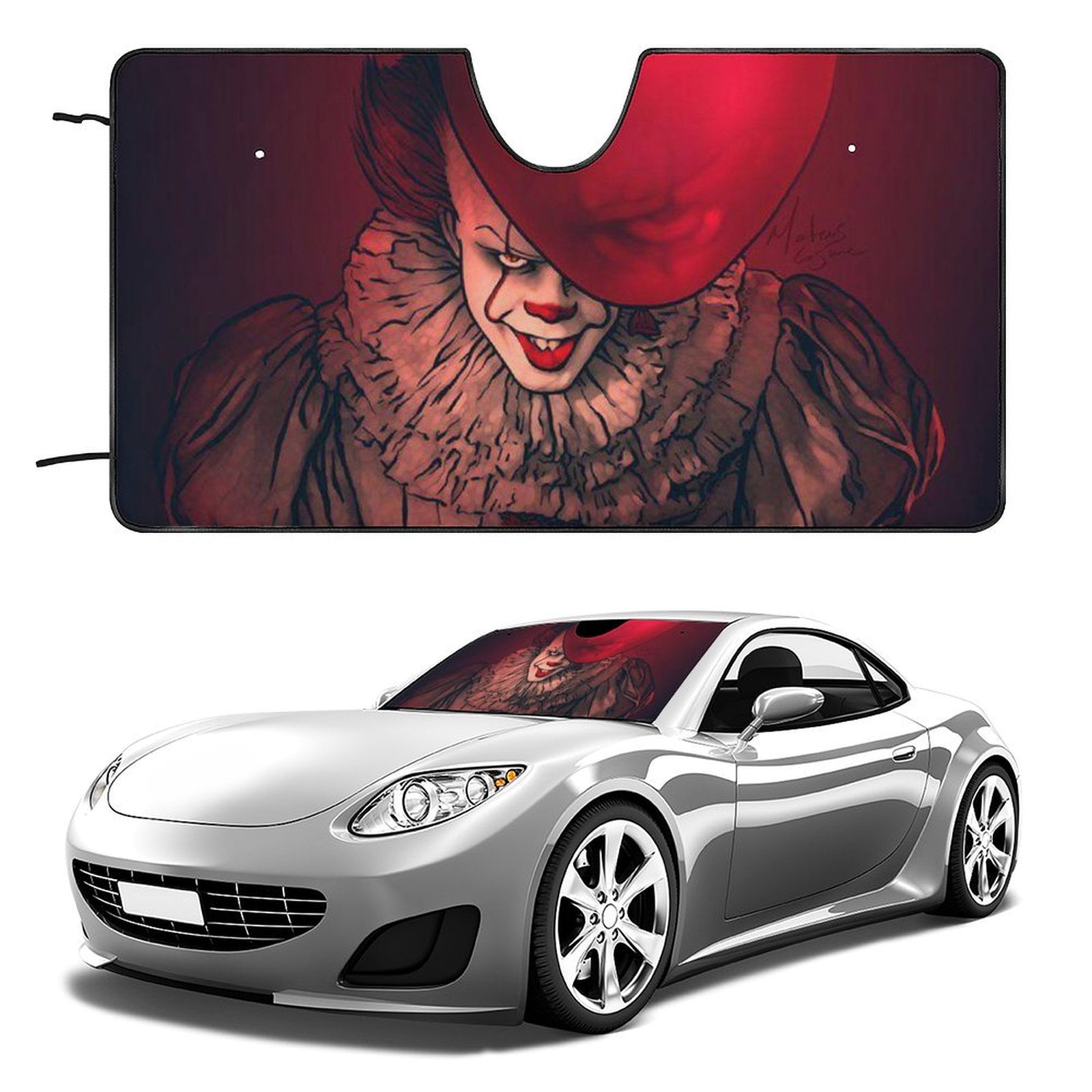 Pennywise Car Window Sun Shade Visor, Car Sunshade Front, Windshield ...
