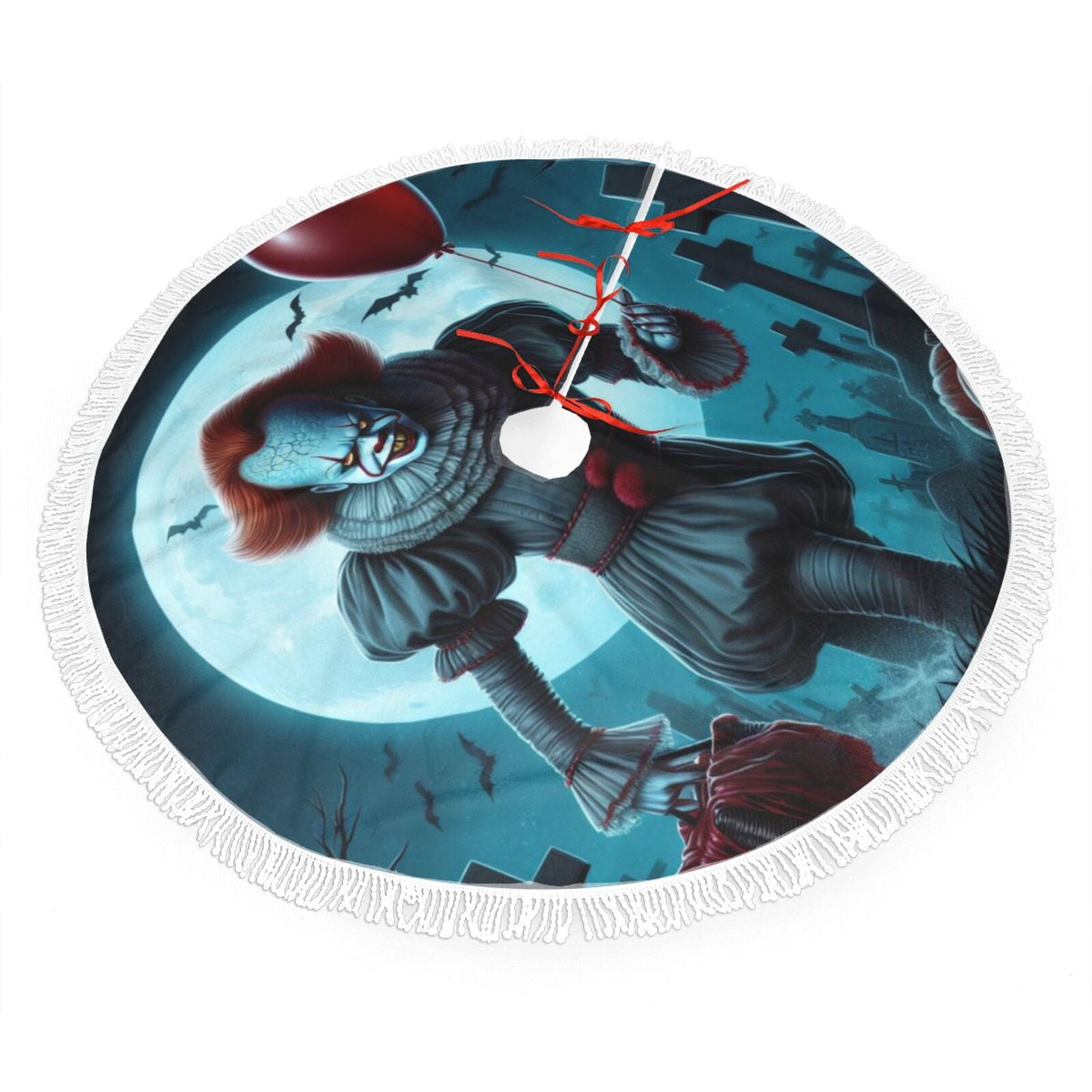 Pennywise Christmas Tree Skirt, Winter Xmas Tree Skirts Mat 30" for ...
