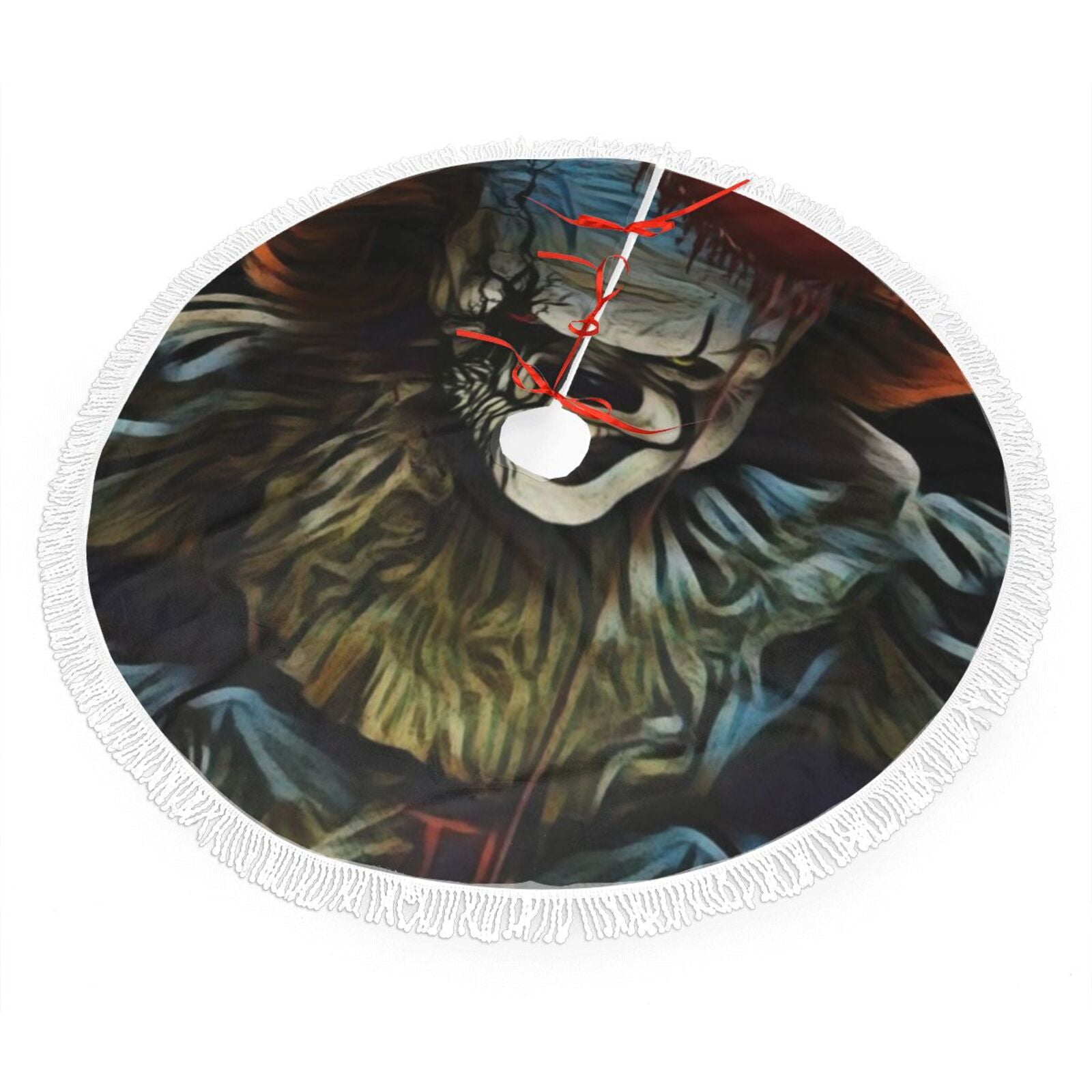 Pennywise Christmas Tree Skirt, Winter Xmas Tree Skirts Mat 48" for ...