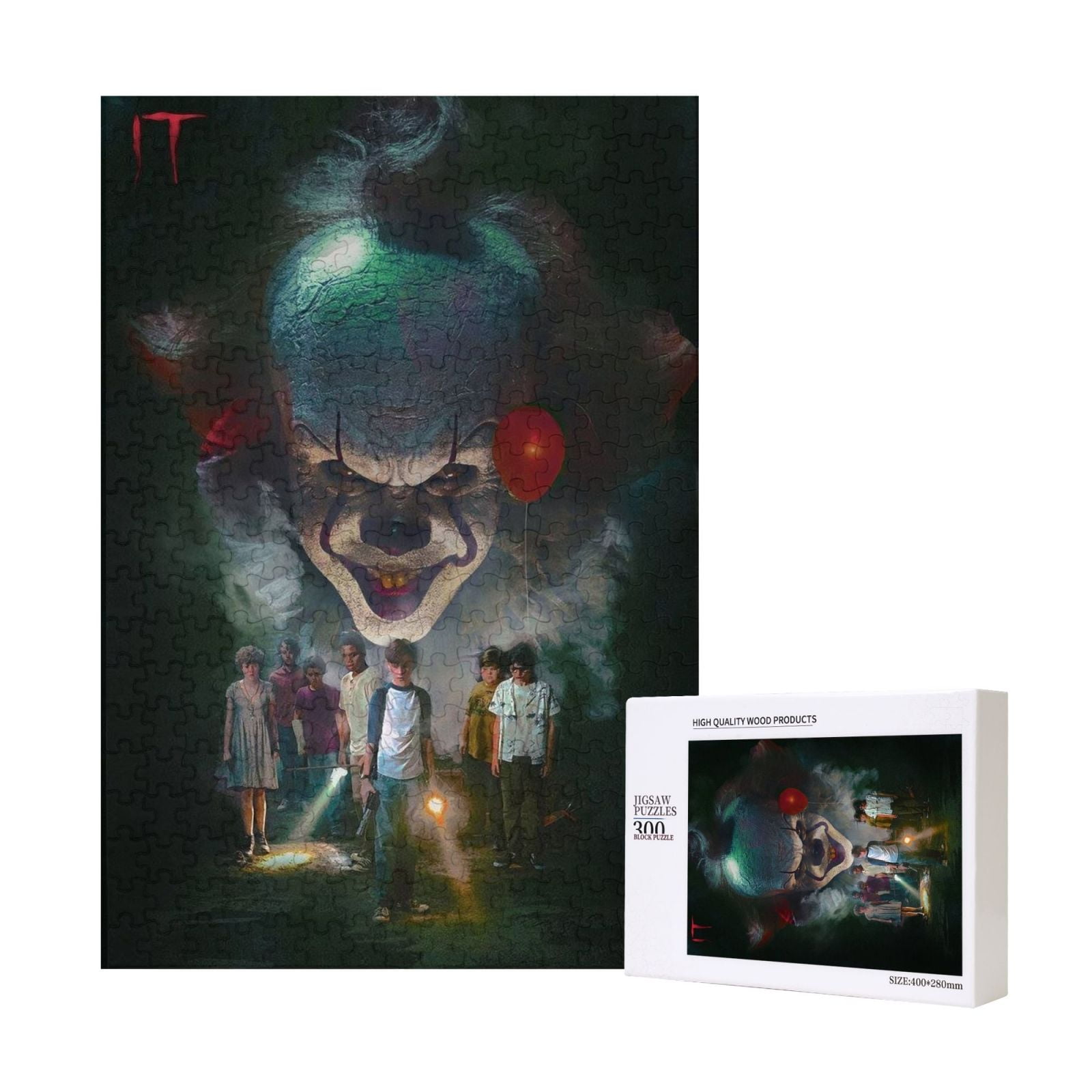 Pennywise Clown -1 Picture Puzzle For Adults - 300 Piece Of Wooden ...