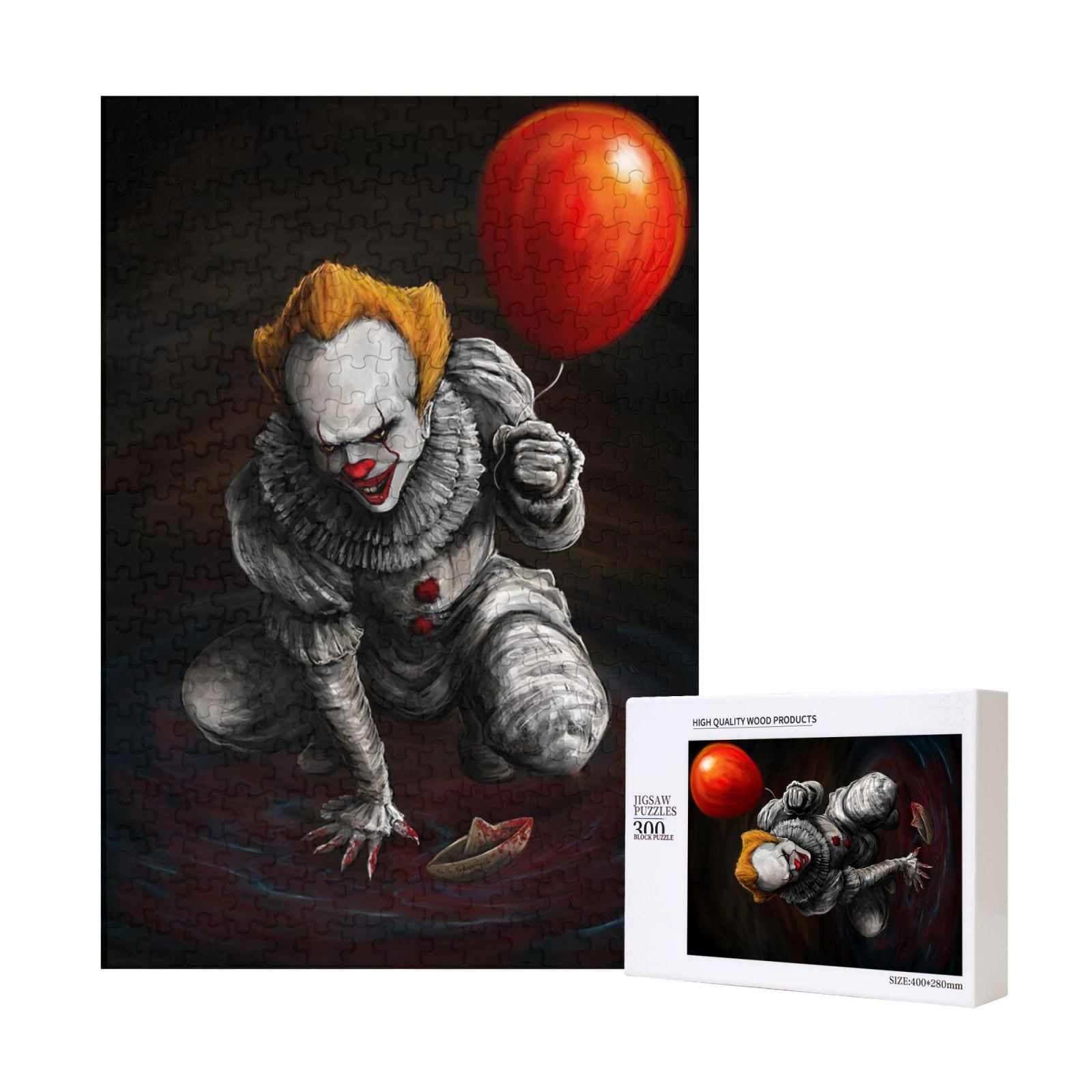 Pennywise Clown 3 Picture Puzzle For Adults - 300 Piece Of Wooden ...