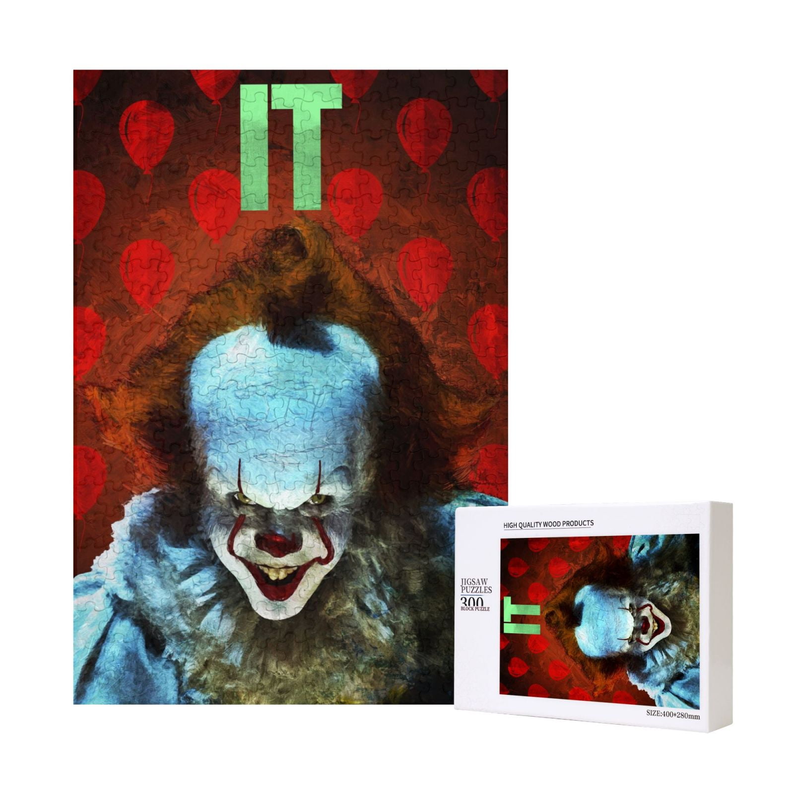 Pennywise Clown 9 Picture Puzzle For Adults - 300 Piece Of Wooden ...