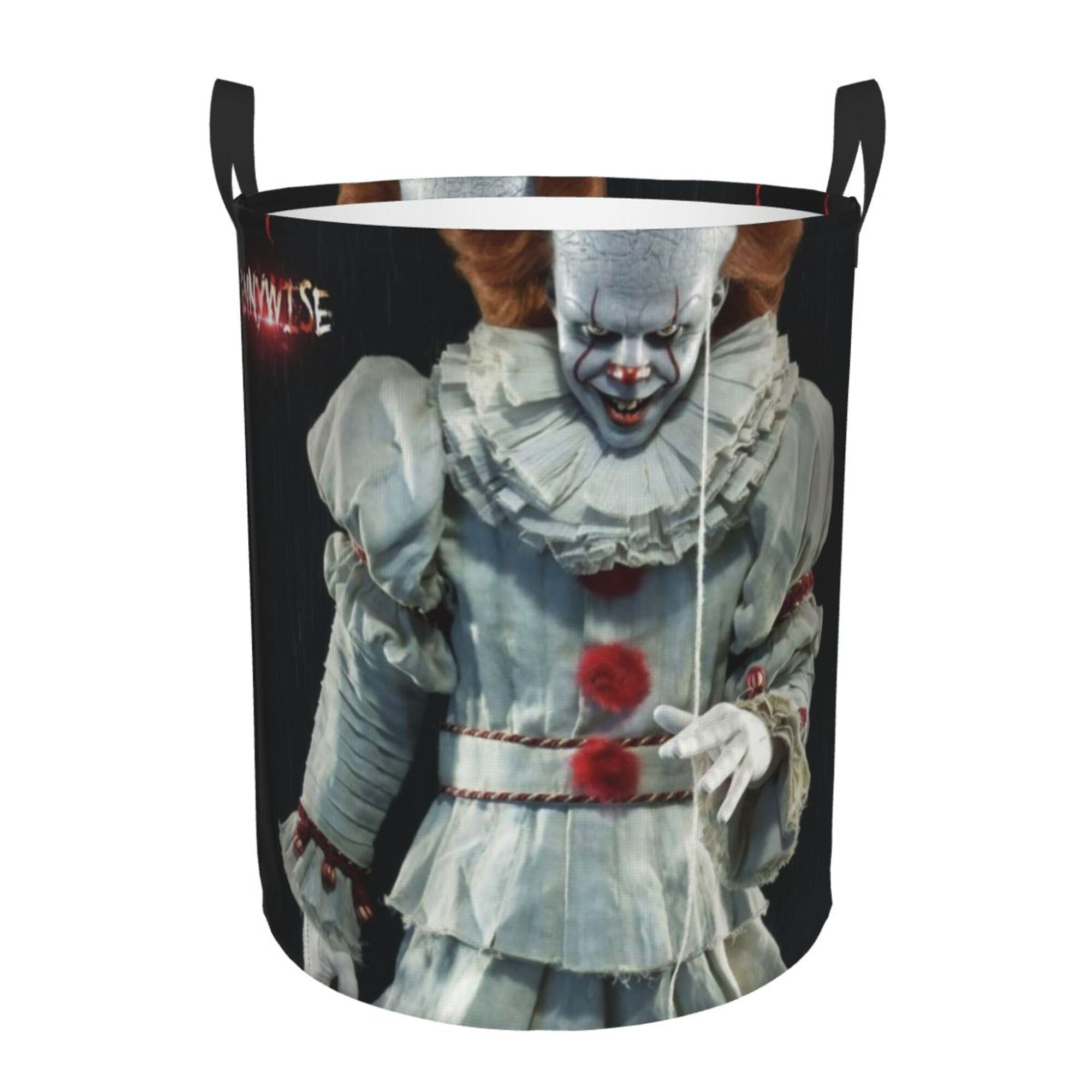 Pennywise Clown Horror Storage Basket Laundry Hamper Collapsible Round ...