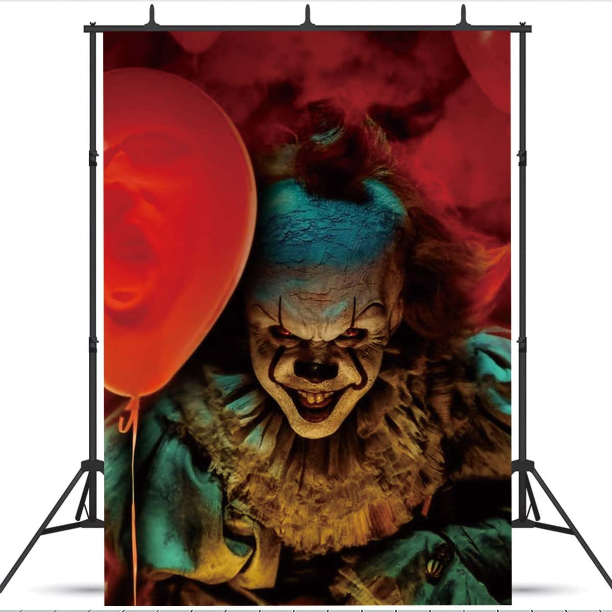 Pennywise Clown school Poster Wall Decor Birthday Banner Backdrop ...