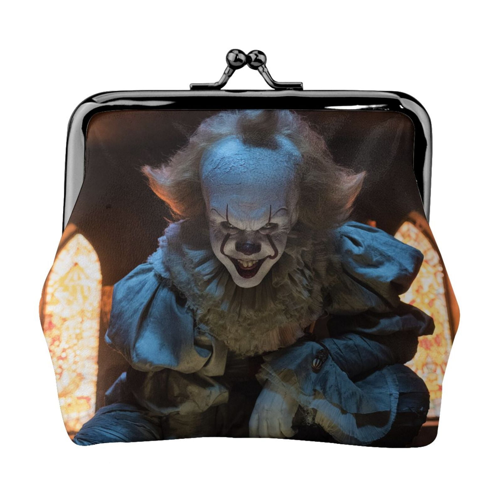 Pennywise Coin Purse Kiss-lock Change Pouch Leather Clutch Stylish ...