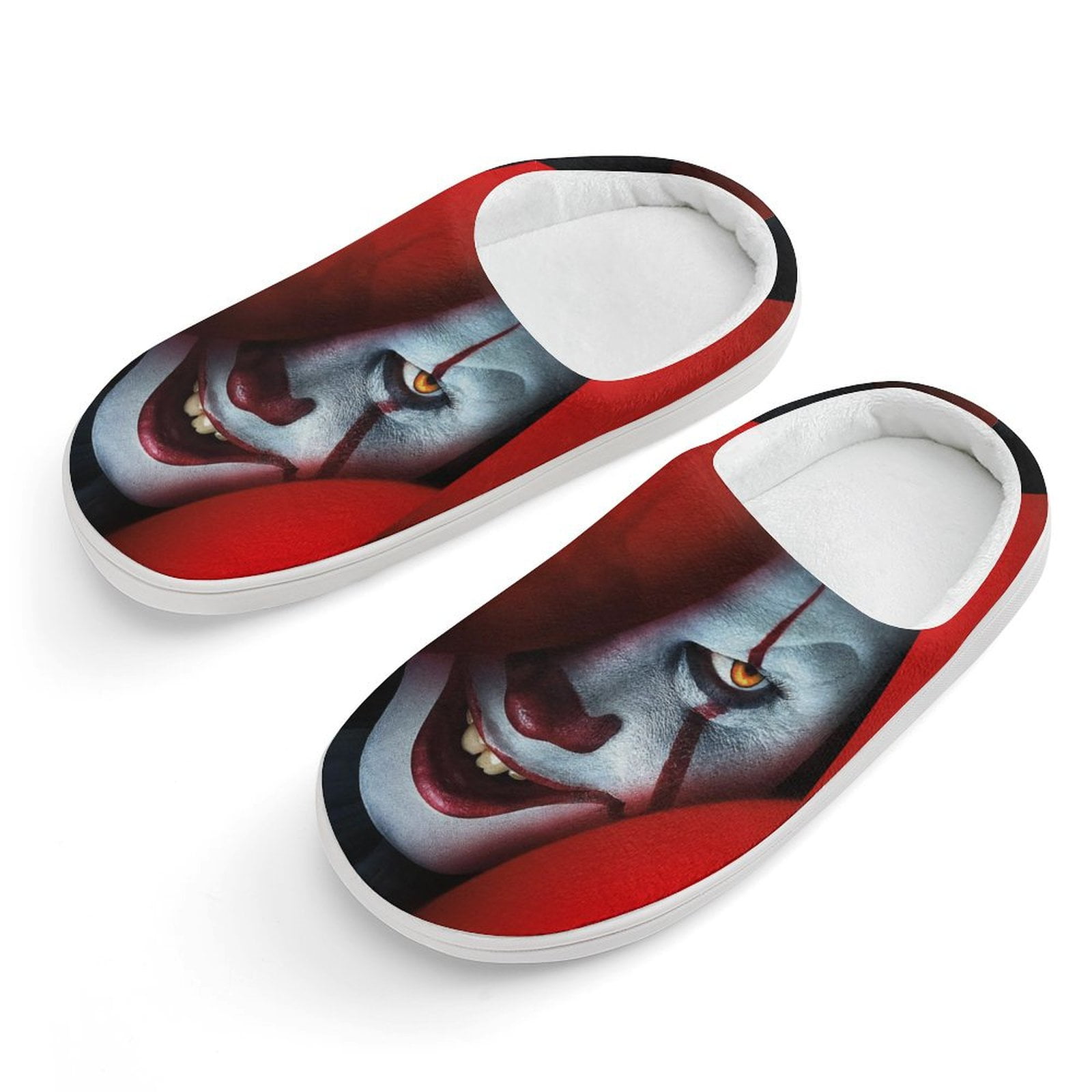 Pennywise Dancing Clown Fluffy House Cotton Slippers Memory Foam Suede ...