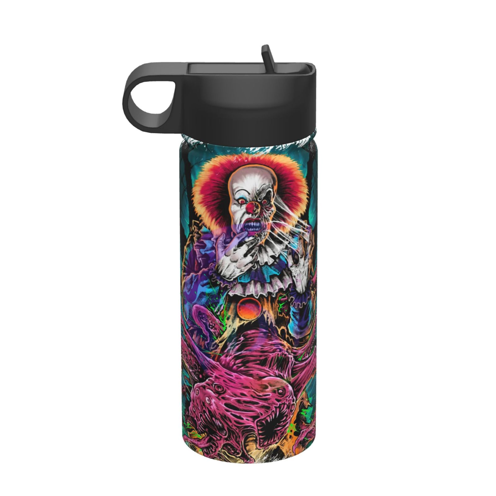 It Pennywise Horror Insulated Water Bottle, 18oz Vacuum Stainless Steel ...