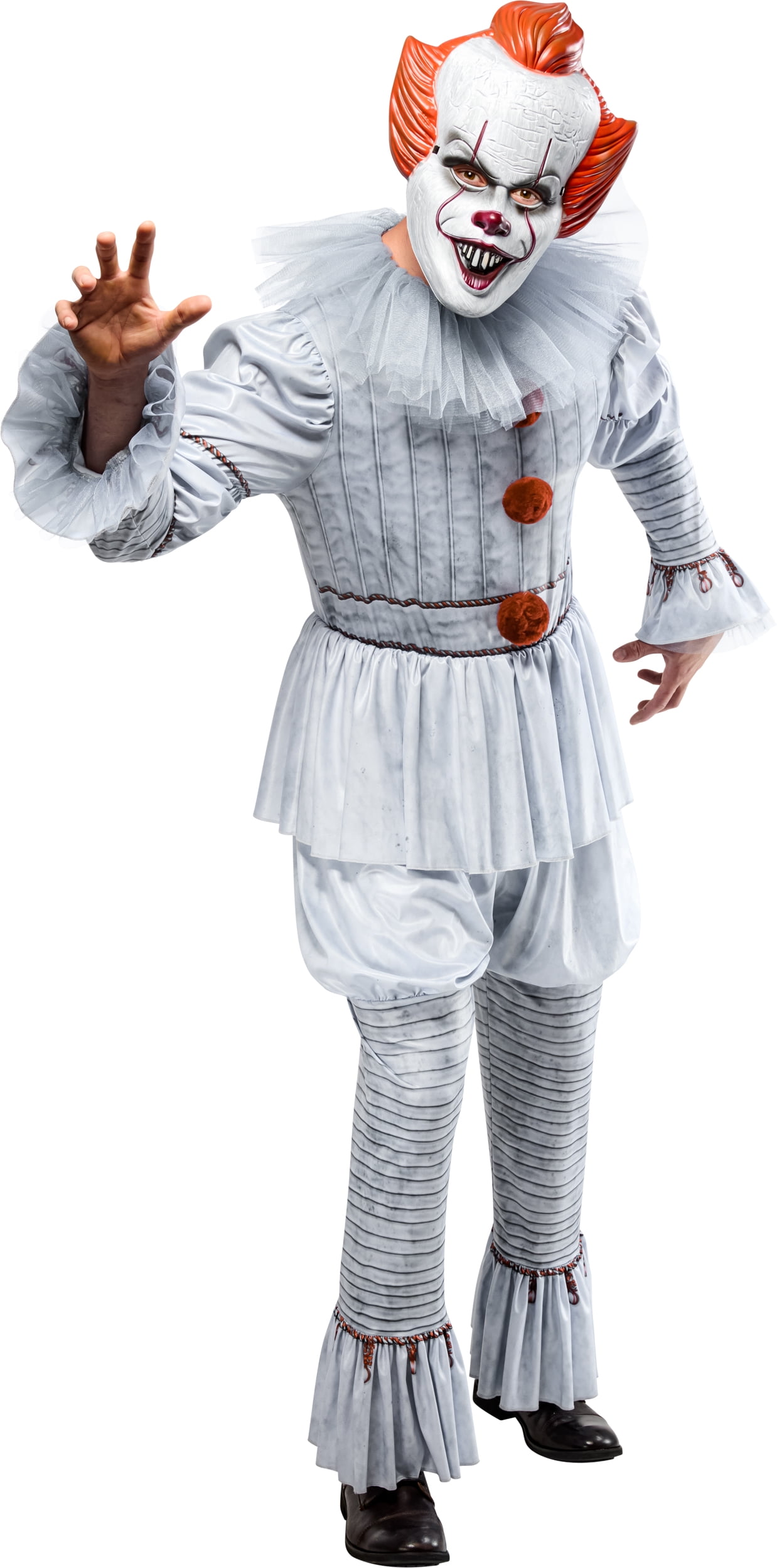 It Pennywise Costume for Adults by Rubies, Mens Small (Size 28-30 ...