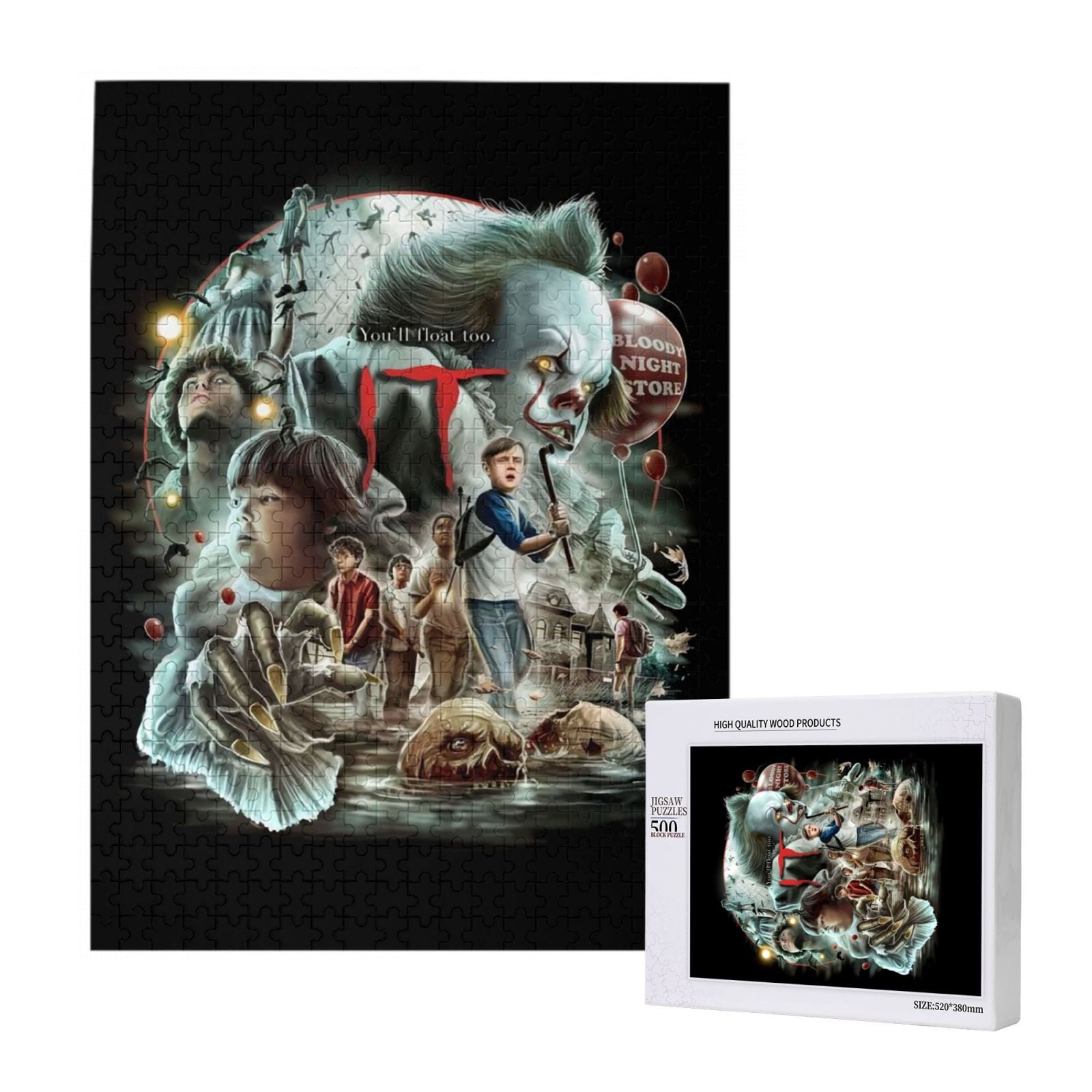 Pennywise Jigsaw Puzzle Interactive Brain Teaser Board Game for Adults ...