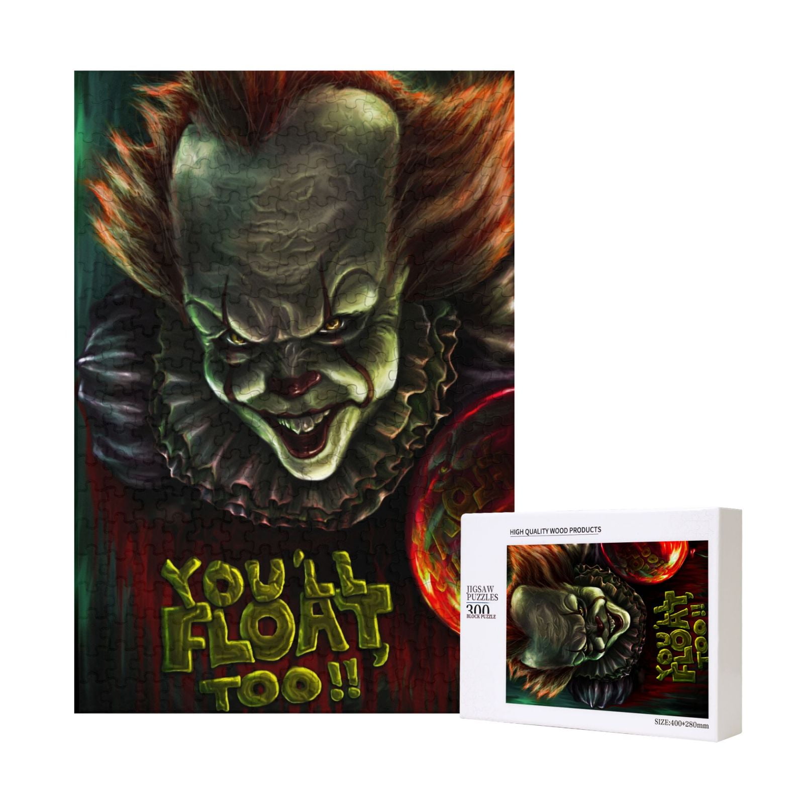 Pennywise Joker 3 Picture Puzzle For Adults - 300 Piece Of Wooden ...