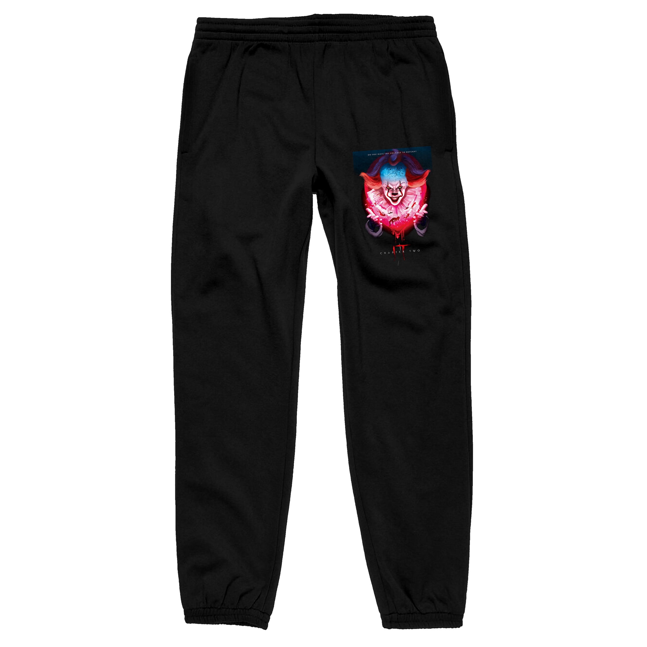 Pennywise Profile Fan Poster It Chapter 2 Movie Men's Black Joggers-3XL ...