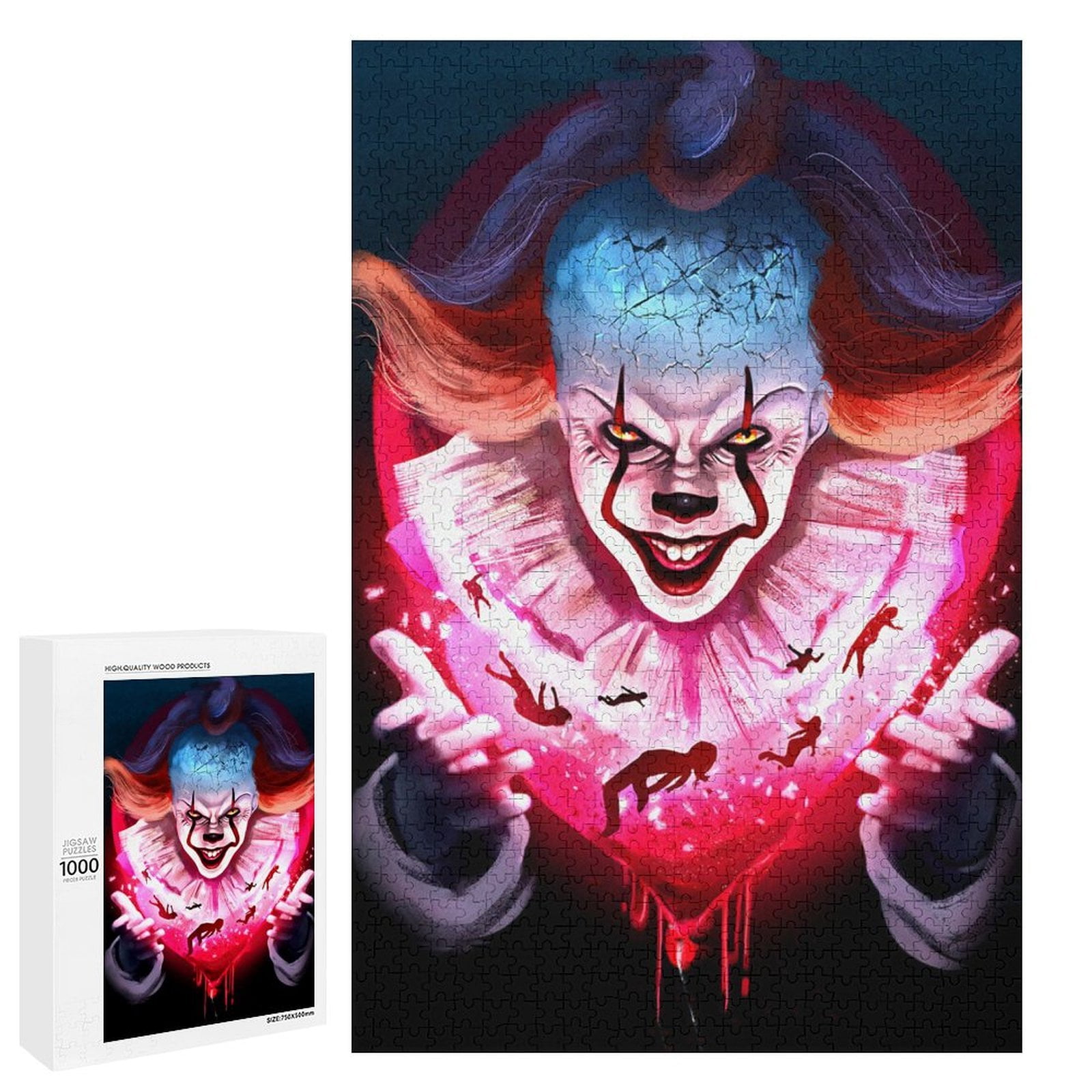 Pennywise Puzzle - 1000 PCS Jigsaw Puzzle For Adults Kids Boys Girls ...