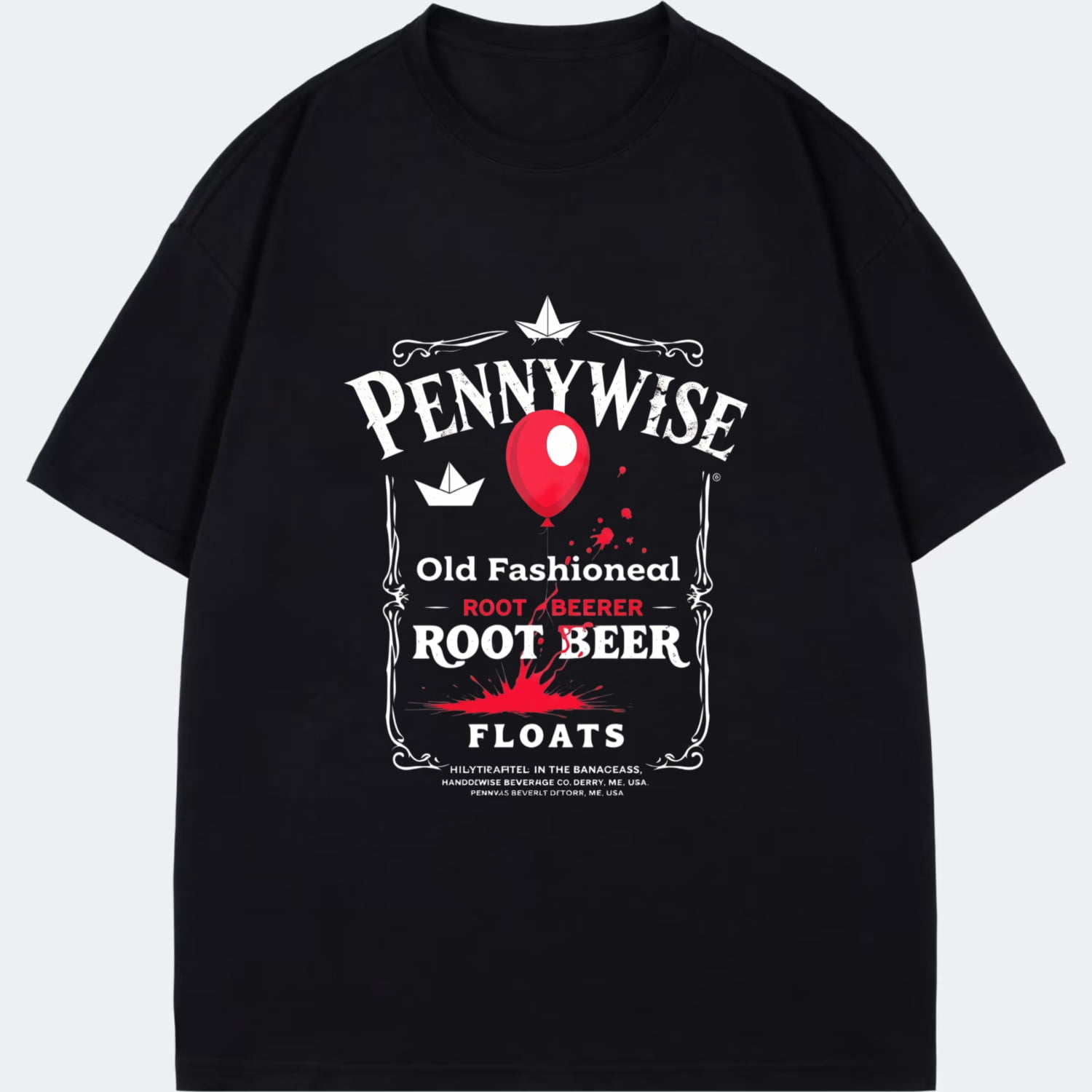 Pennywise T Shirt Black Pennywise Old Fashioned Root Beer Floats Design ...