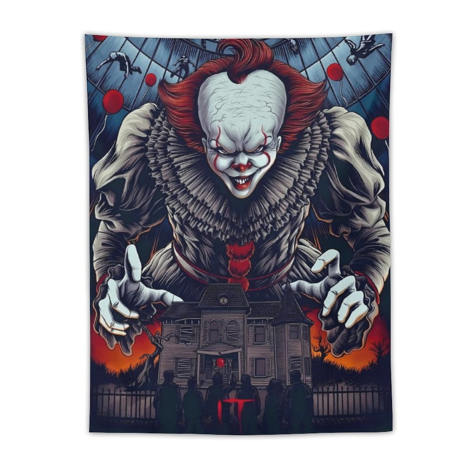 Pennywise Tapestry Bedroom Indie Vertical Tapestry Wall Hanging for ...