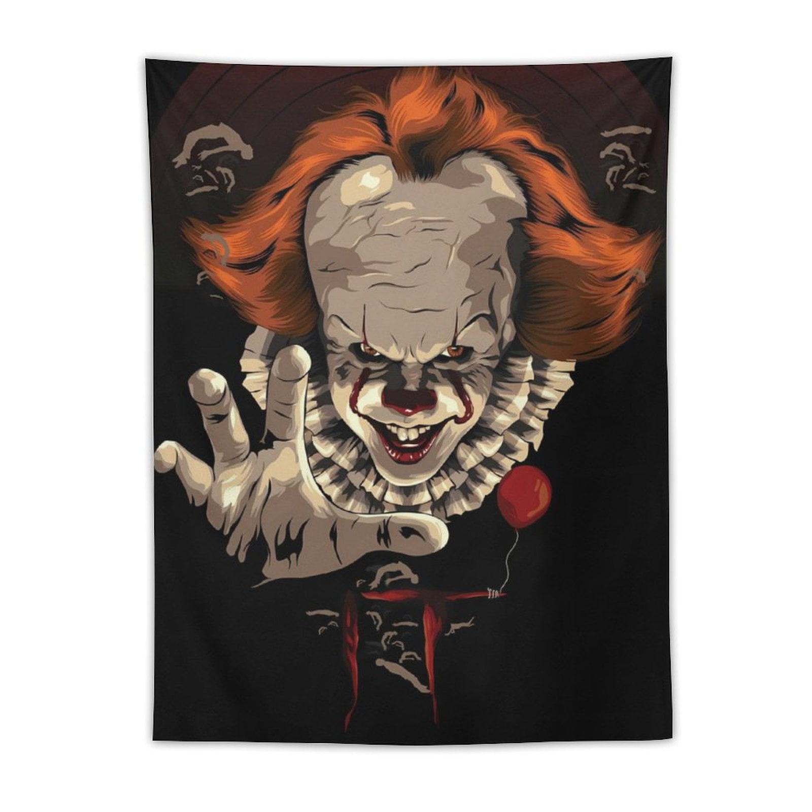 Pennywise Tapestry Bedroom Indie Vertical Tapestry Wall Hanging for ...