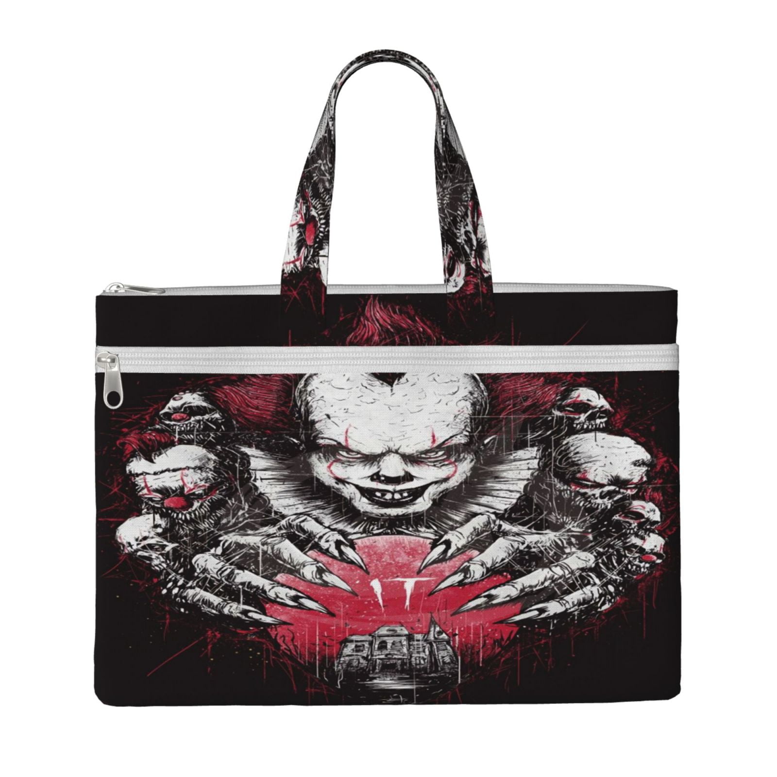 Pennywise Tote File Bag Top Handle Canvas Briefcase Laptop Handbag for ...