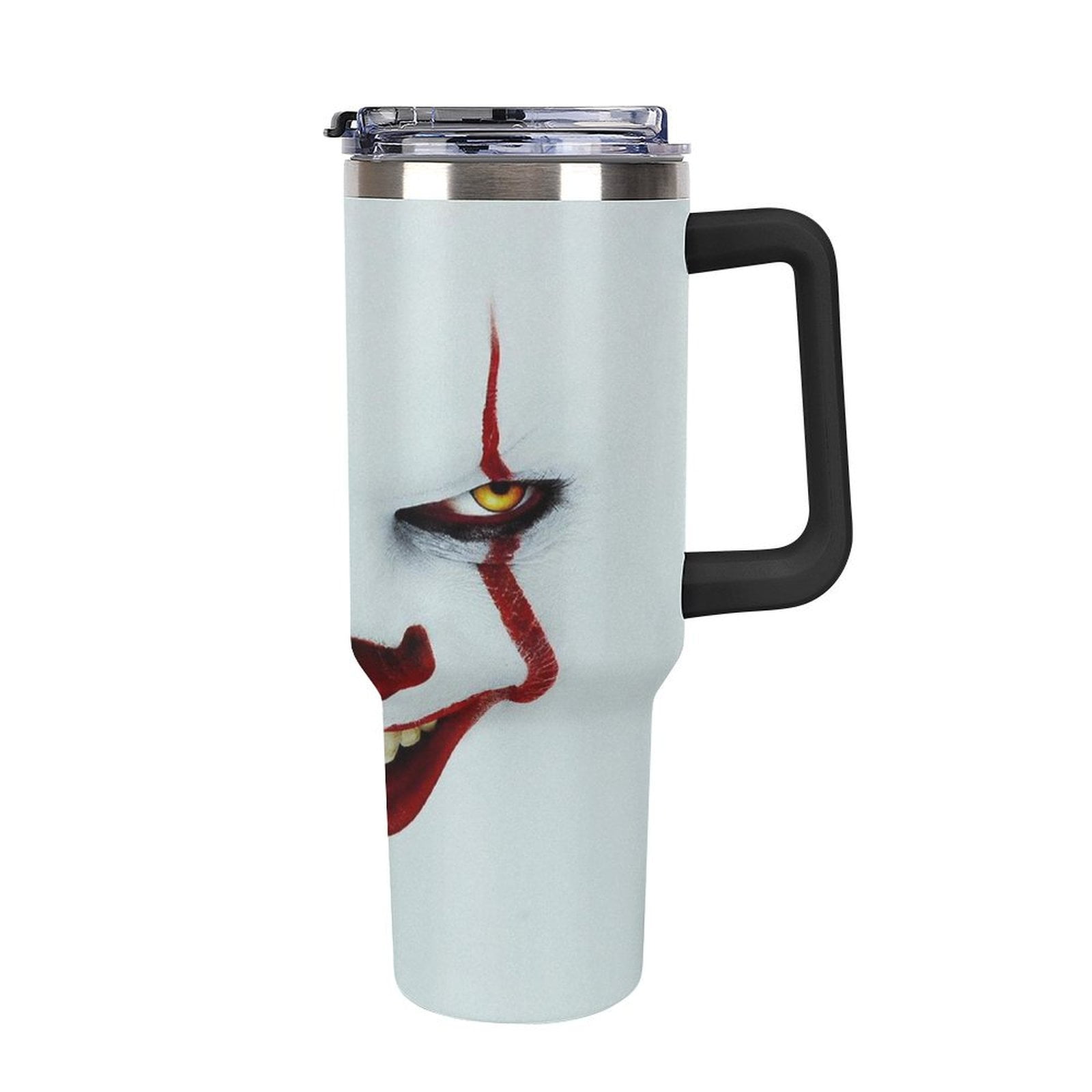 Pennywise Tumbler with Handle and Straw Lid Insulated Stainless Steel ...