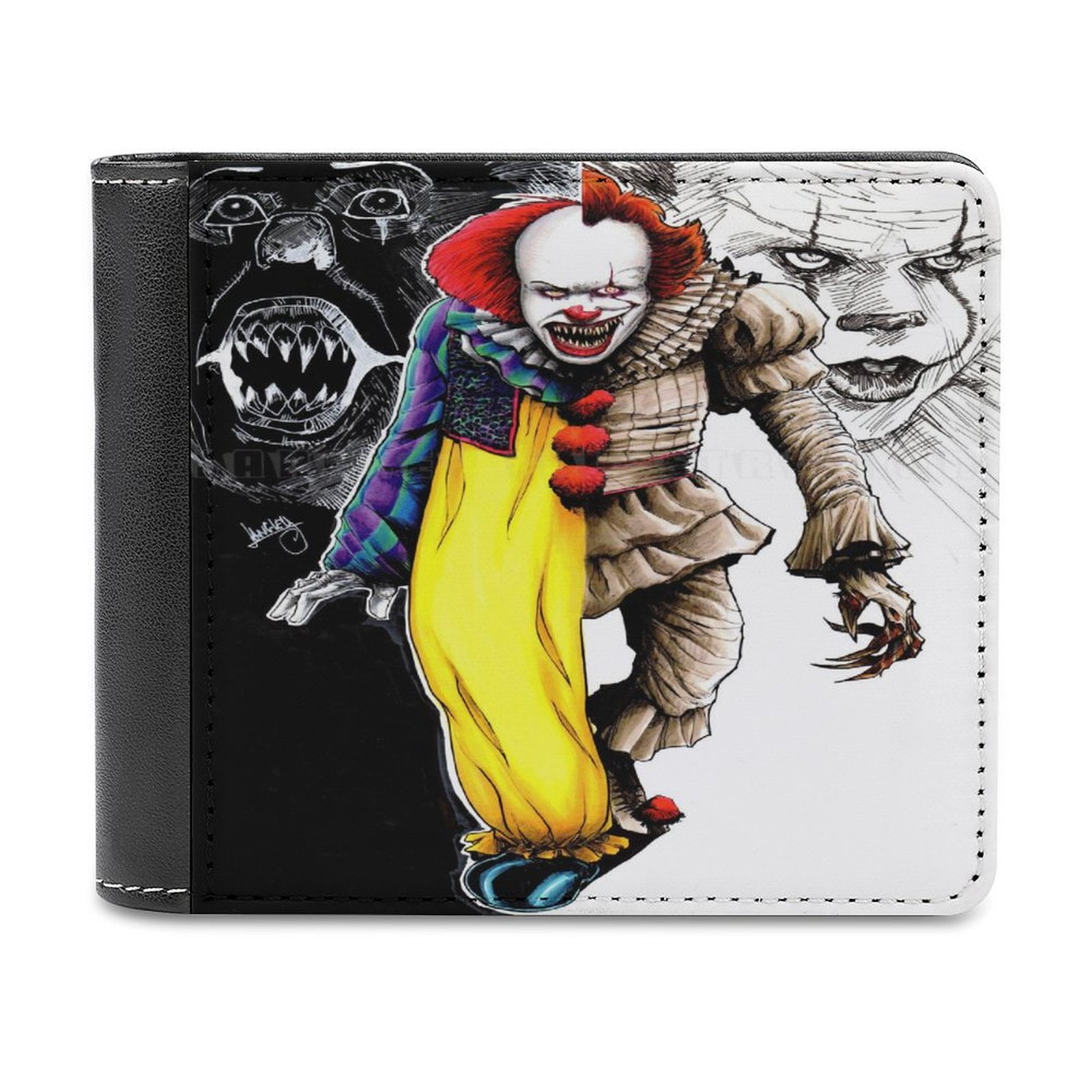 Pennywise Wallet Billfold Card Holder Bifold Wallet Purse PU Leather ...
