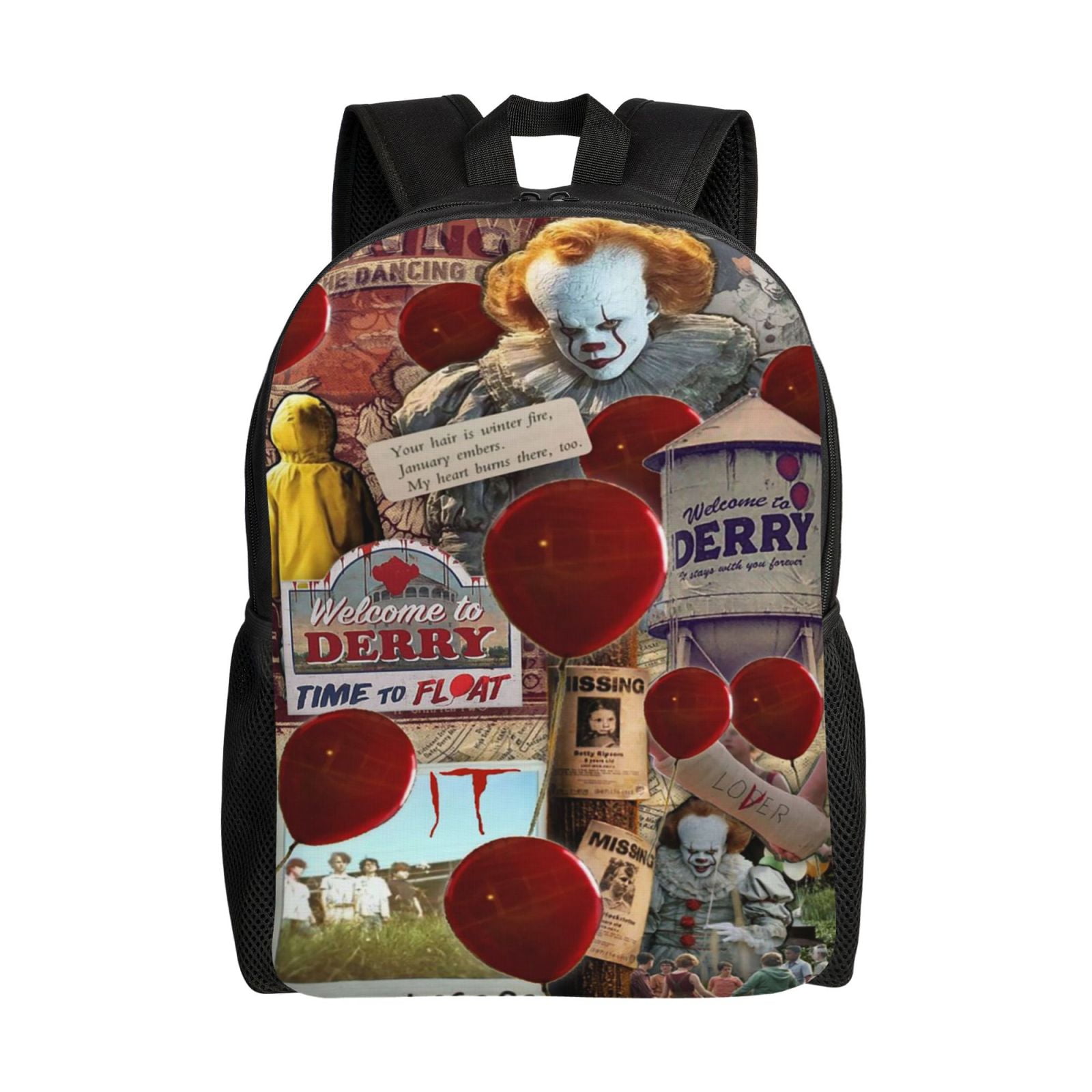 Pennywise Welcome To Derry Lightweight Backpack Daypack Large Capacity ...