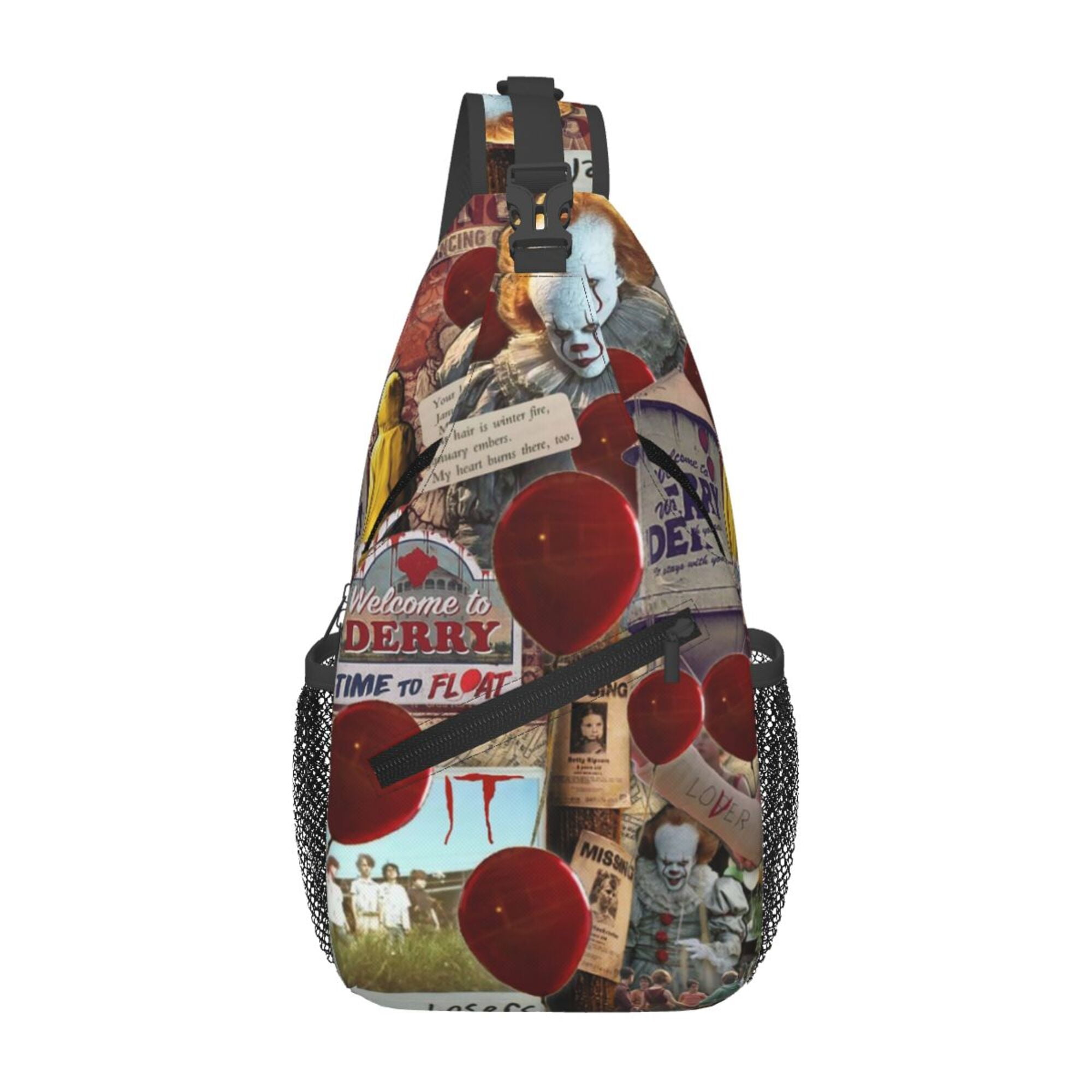 Pennywise Welcome To Derry Lightweight Cross Chest Bag Diagonally Sling ...