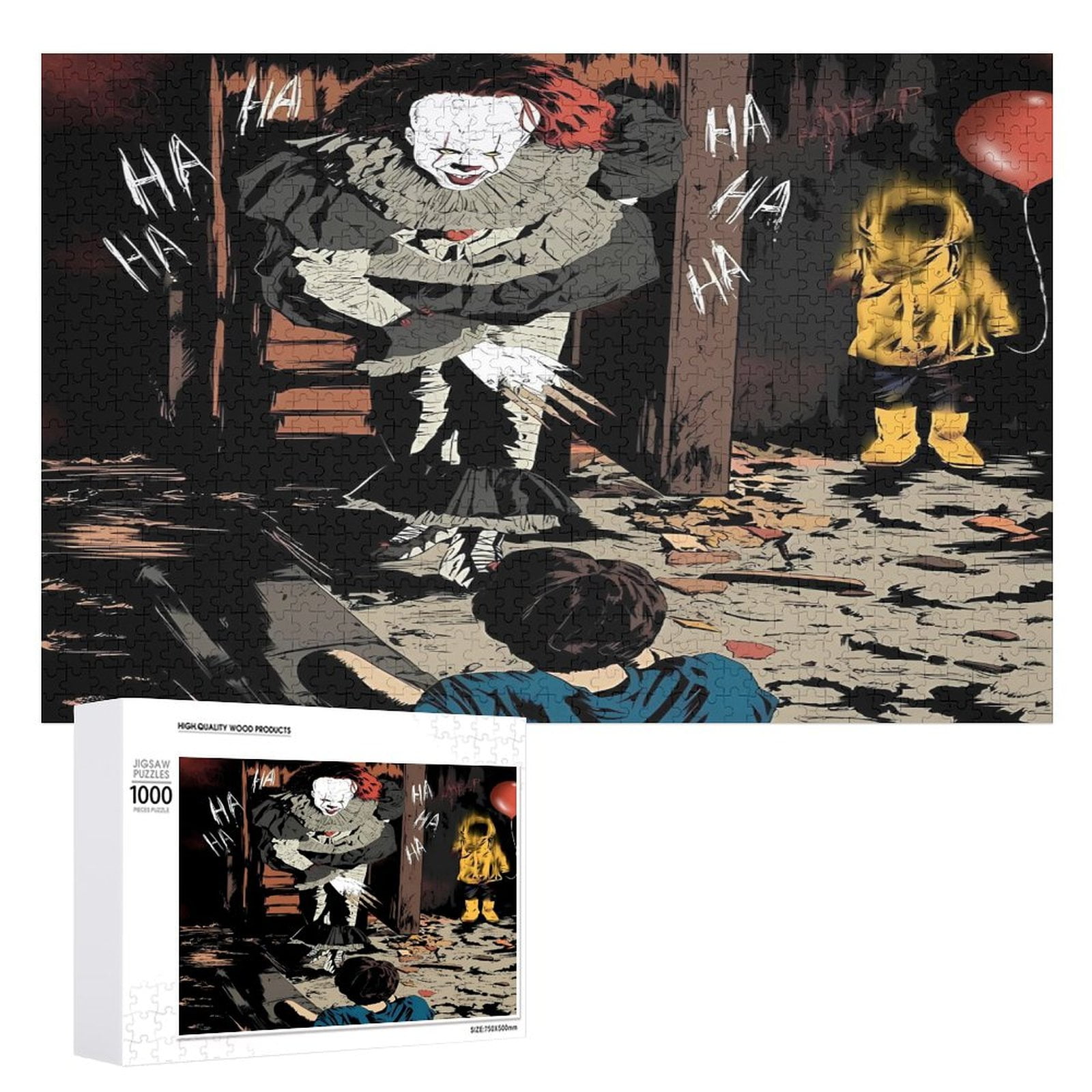 Pennywise Wooden Picture Puzzle-Eco-Friendly Wood, Educational Toy That ...