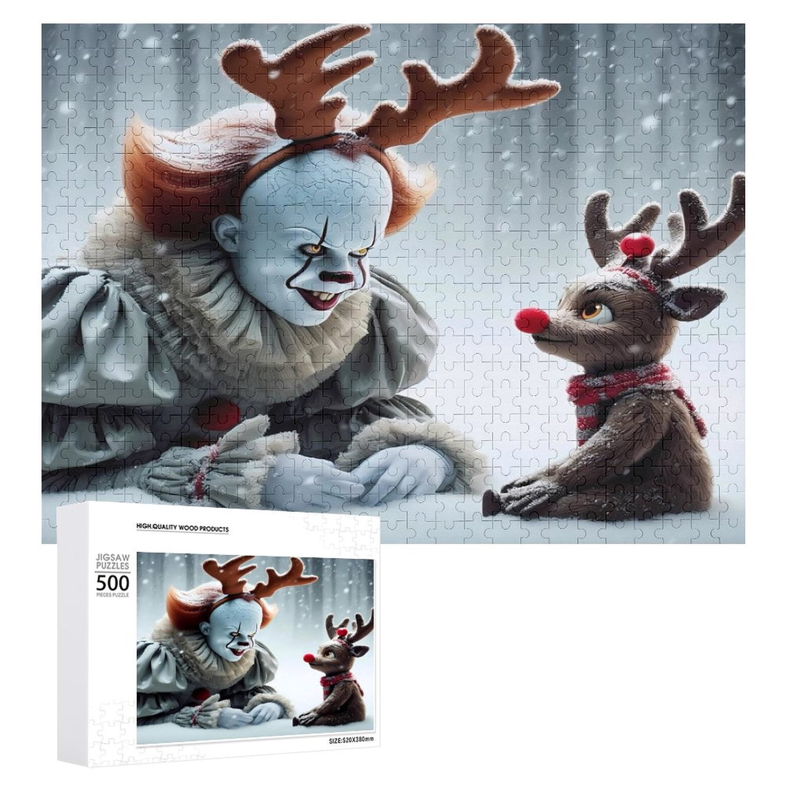 Pennywise Wooden Picture Puzzle-Eco-Friendly Wood, Educational Toy That ...