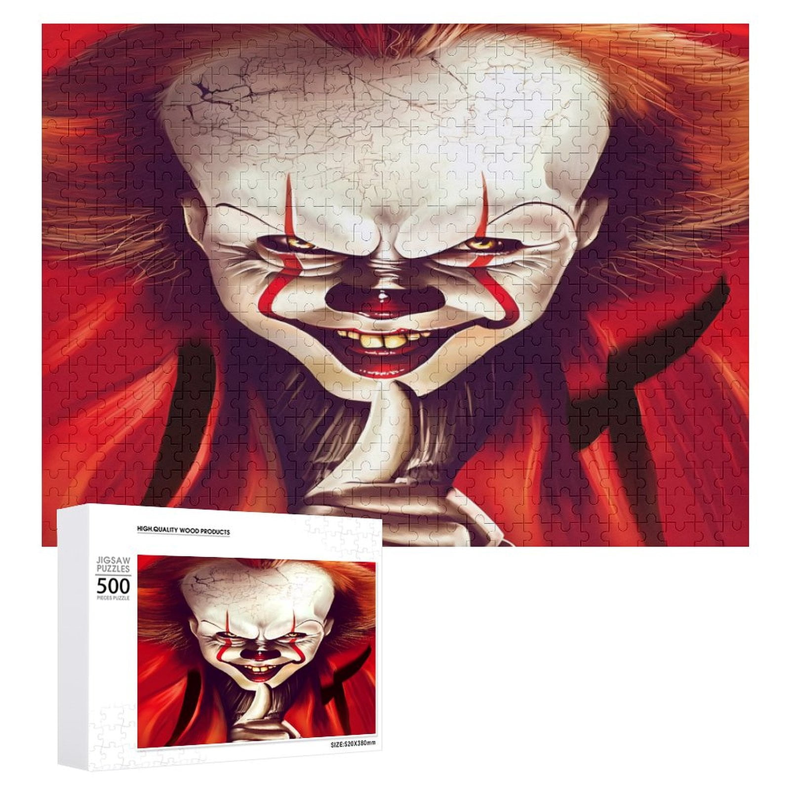 Pennywise Wooden Picture Puzzle-Eco-Friendly Wood, Educational Toy That ...