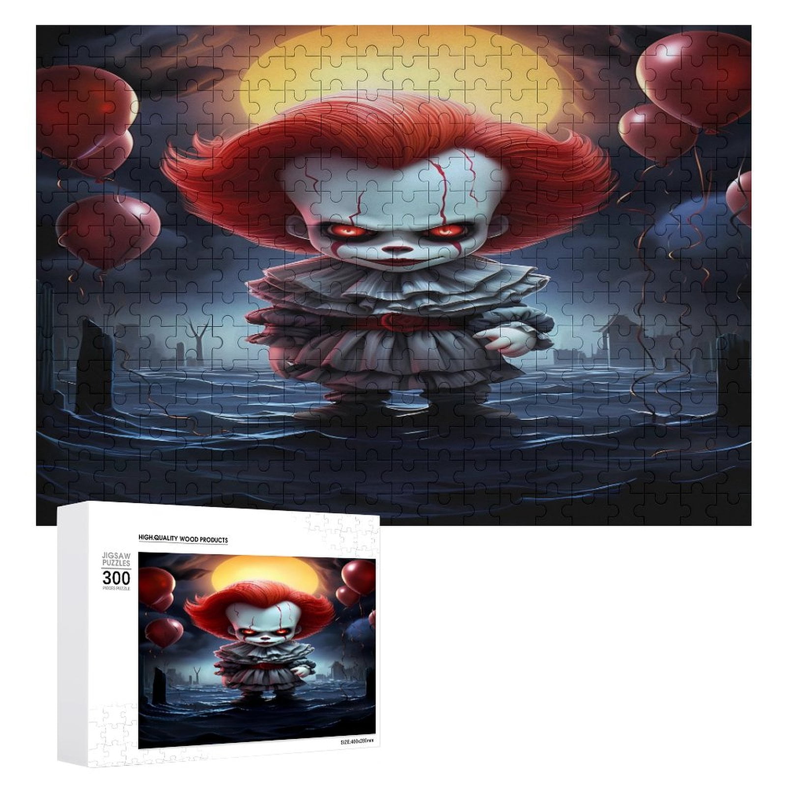 Pennywise Wooden Picture Puzzle-Eco-Friendly Wood, Educational Toy That ...