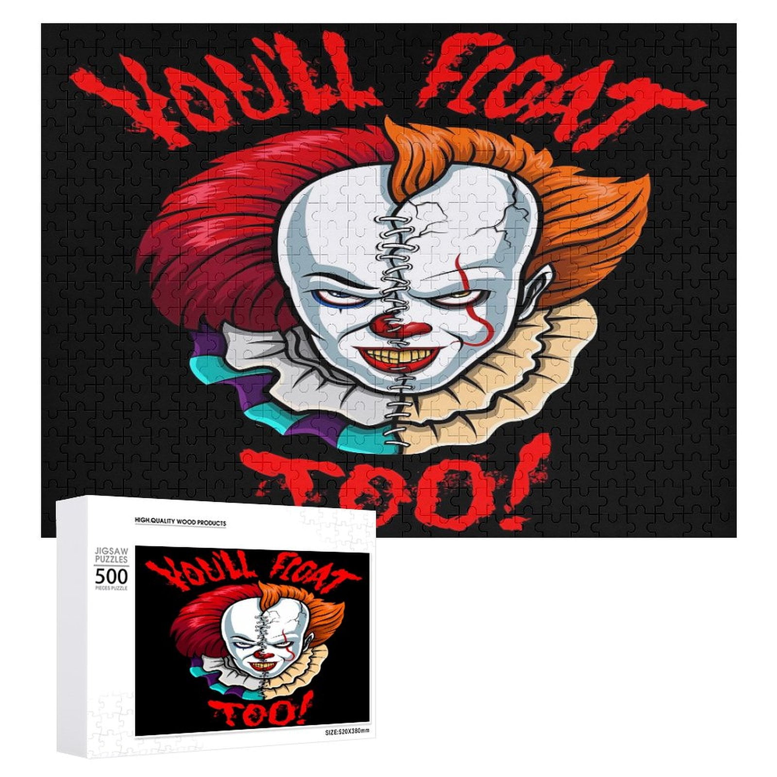 Pennywise Wooden Picture Puzzle-Eco-Friendly Wood, Educational Toy That ...