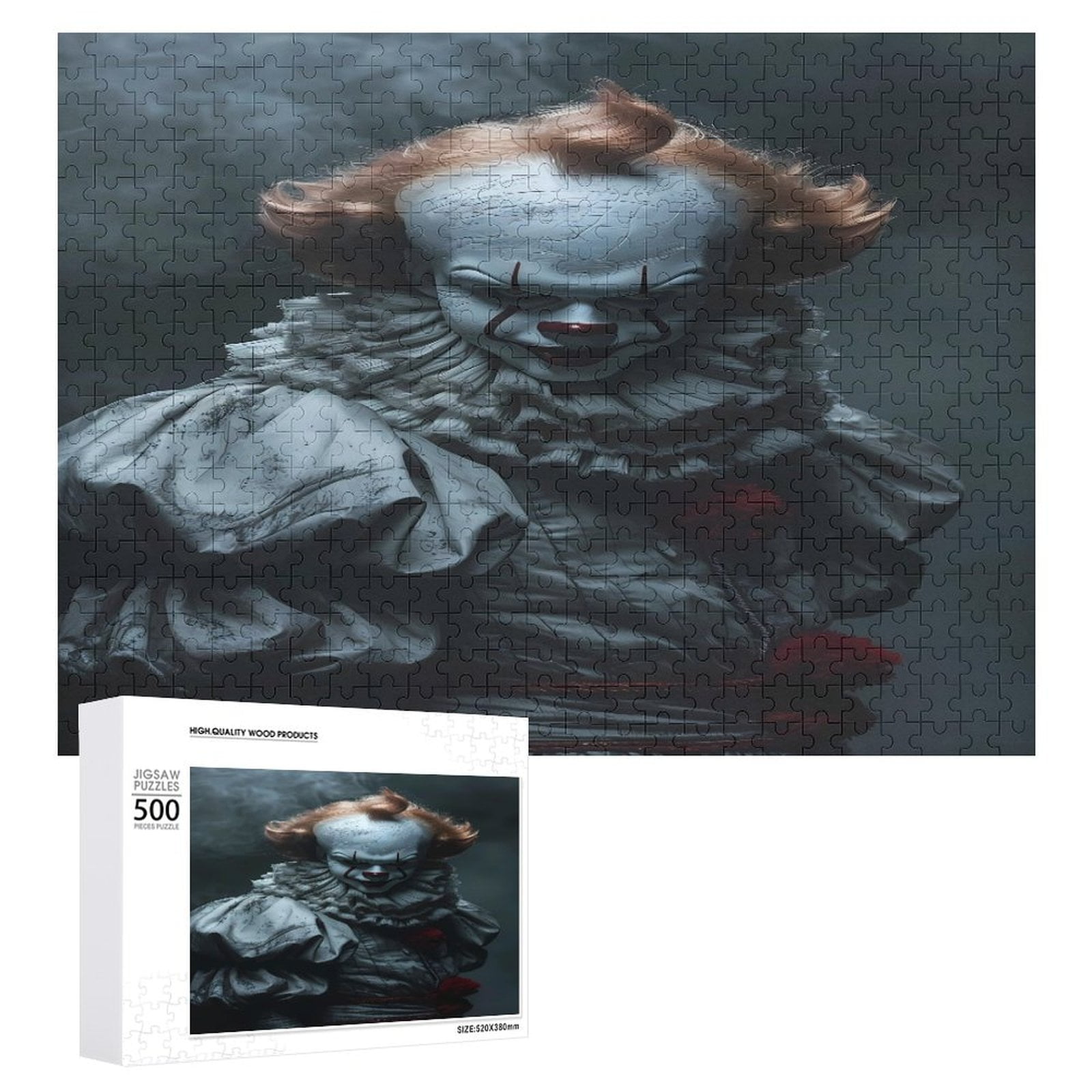 Pennywise Wooden Picture Puzzle-Eco-Friendly Wood, Educational Toy That ...