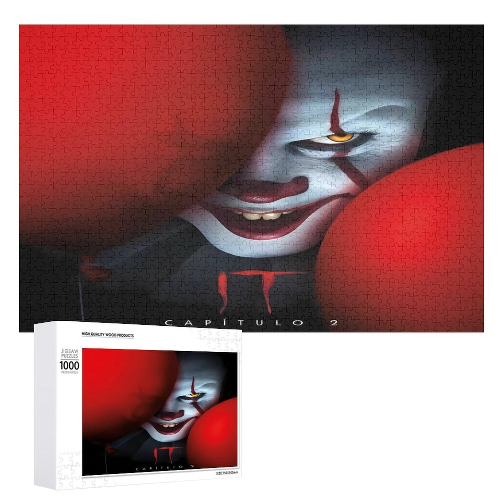 Pennywise Wooden Picture Puzzle-Eco-Friendly Wood, Educational Toy That ...