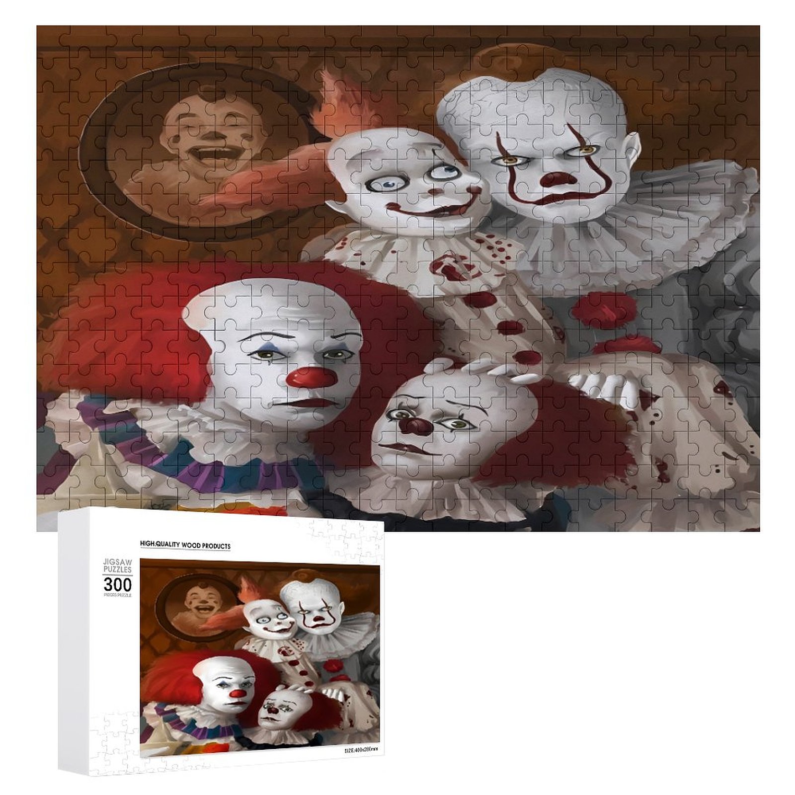Pennywise Wooden Picture Puzzle-Eco-Friendly Wood, Educational Toy That ...