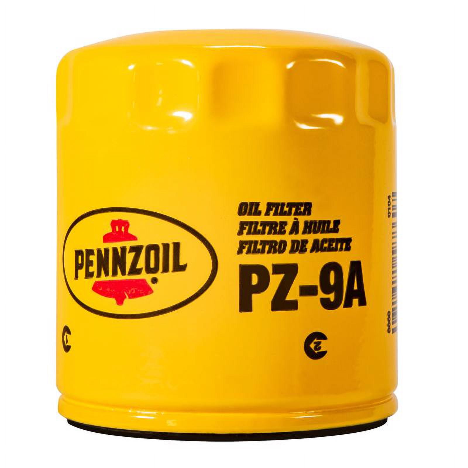 Pennzoil PZ-9A Regular Spin-on Oil Filter for Car Engine Motor Change ...