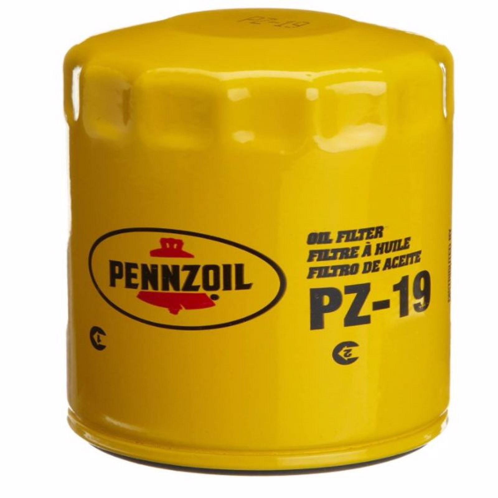 Pennzoil PZ19 Regular Spin-On Engine Oil Filter for Cars - 1.95 lbs ...
