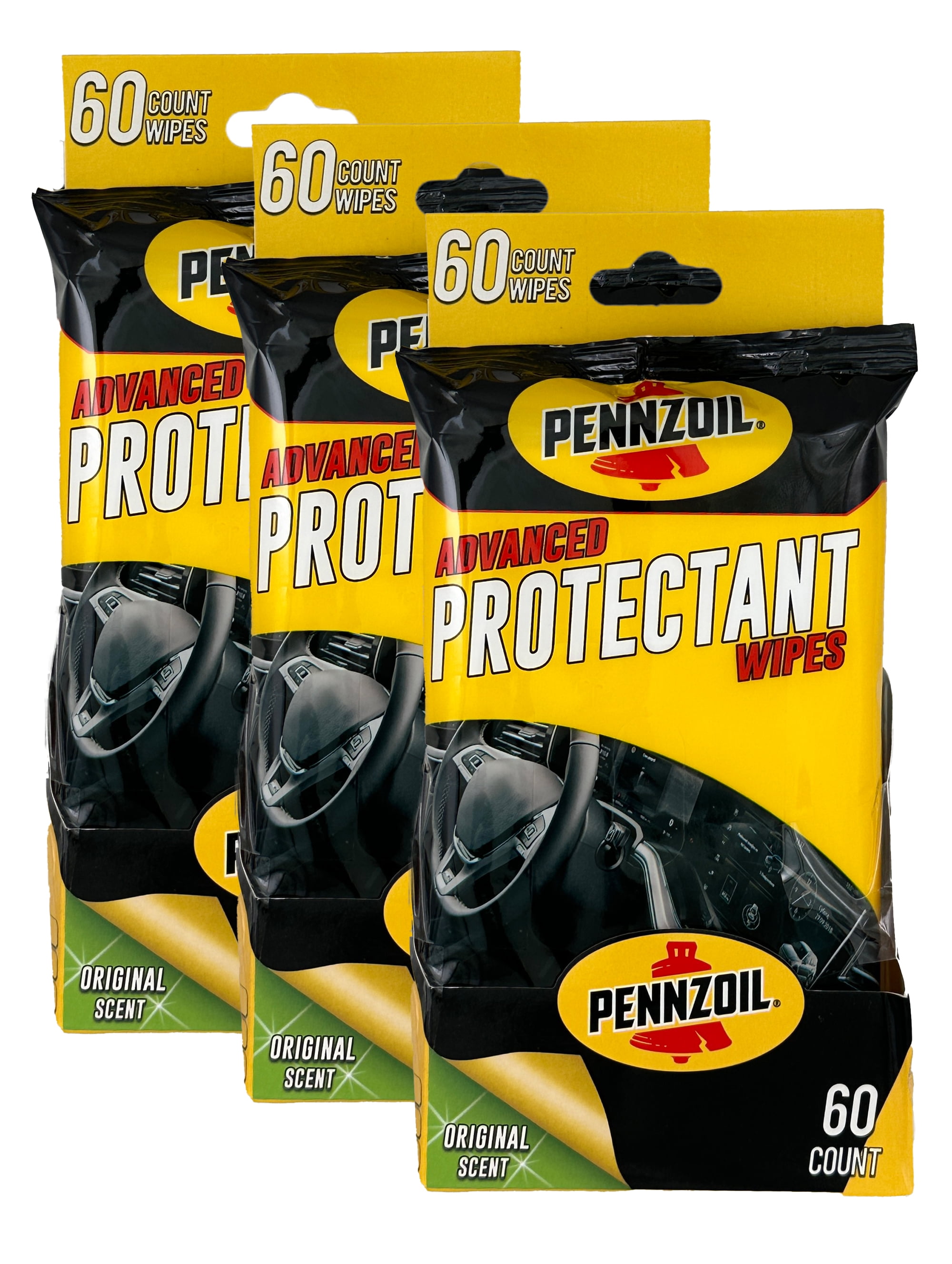 Pennzoil Protectant Wipes - Car Cleaner, Interior Car Wipes for ...