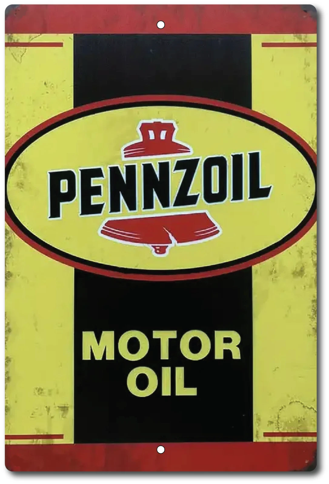 Pennzoil Tin Vintage Look Sign Oil Metal Motor Metal Tin Sign Logo ...