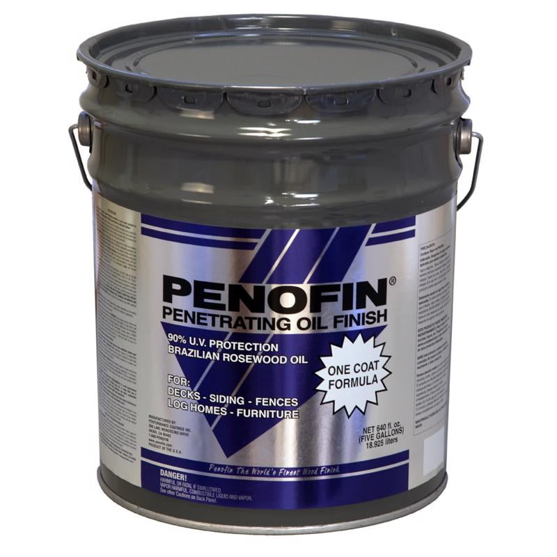 Penofin 1677293 5 gal Blue Semi-Transparent Sierra Oil-Based Wood Stain ...