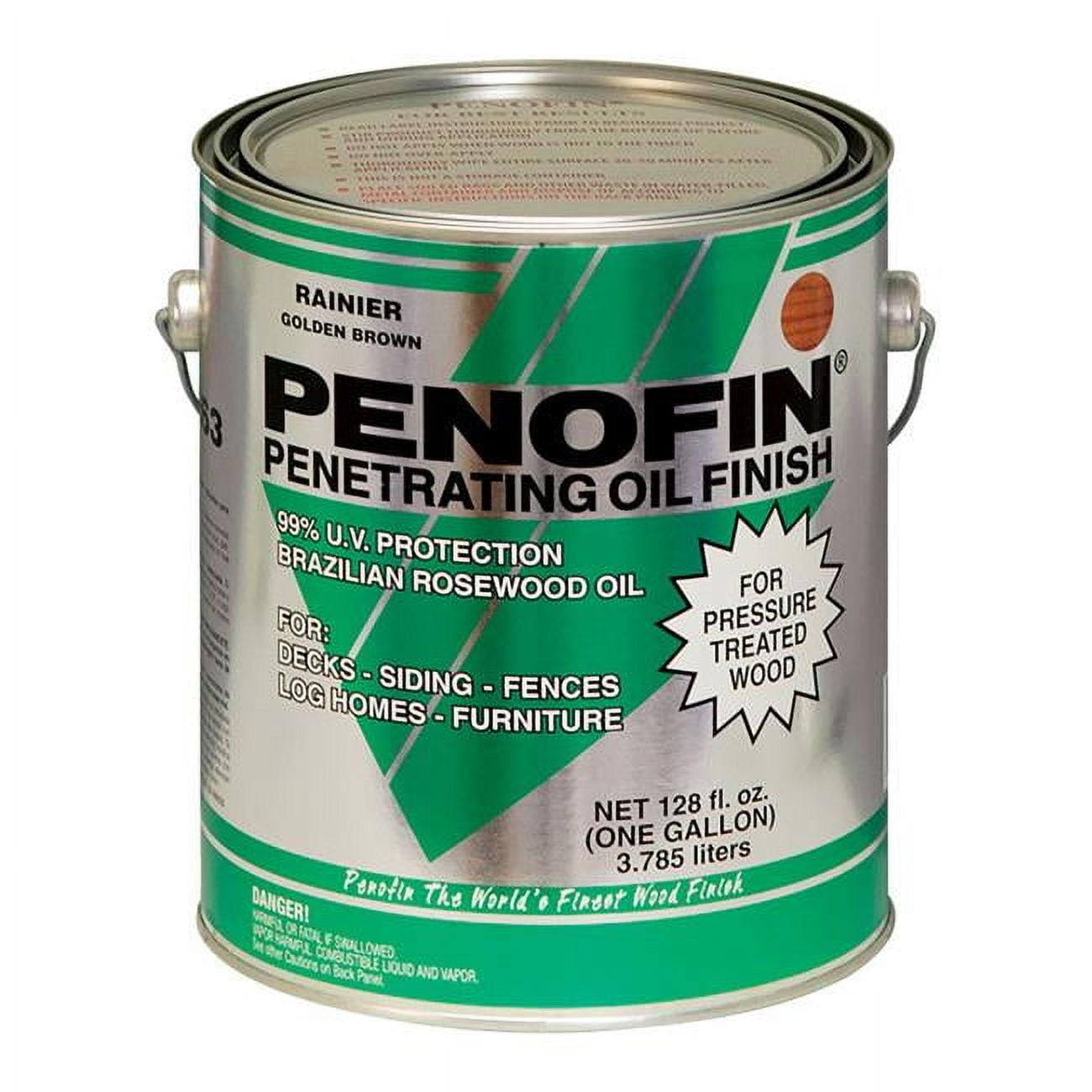 Penofin Transparent Yosemite Oil-Based Exterior Wood Stain, 1 gal ...