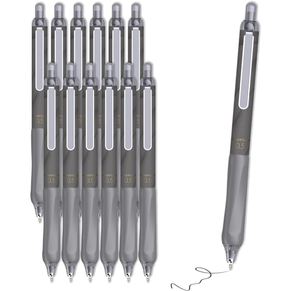 Pens, 0.5mm Fine Point Smooth Writing Pens, Black Ink Pens For ...