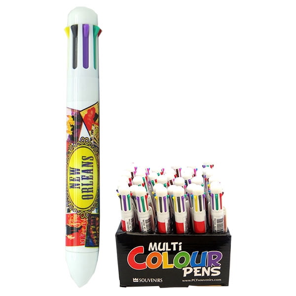 Pens 8 Ink Colours Retro Collage Design New Orleans - Walmart.com