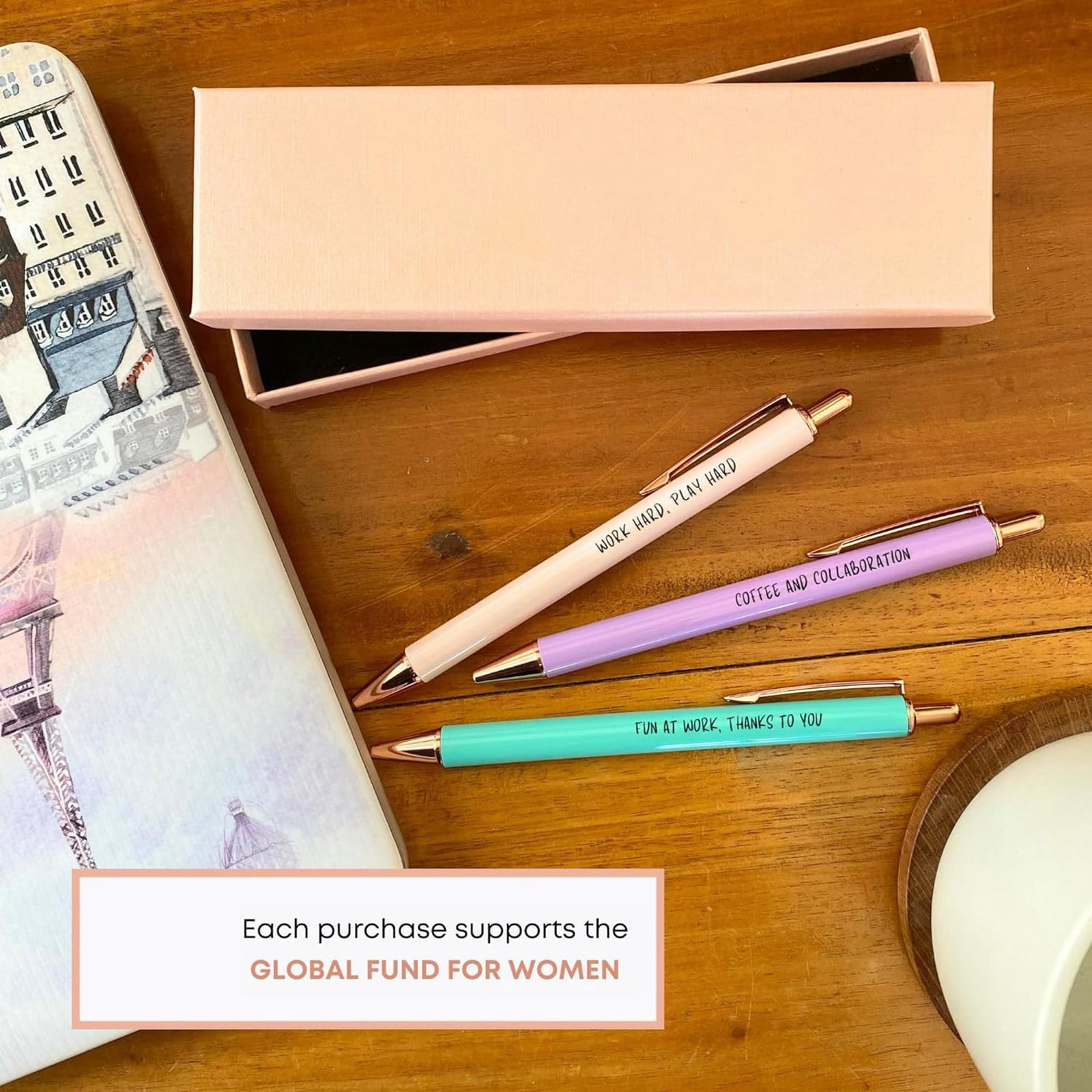 Pens Nibs Pen Three Piece Ballpoint Pen Cool Women's Pen Pen Diary Pen ...