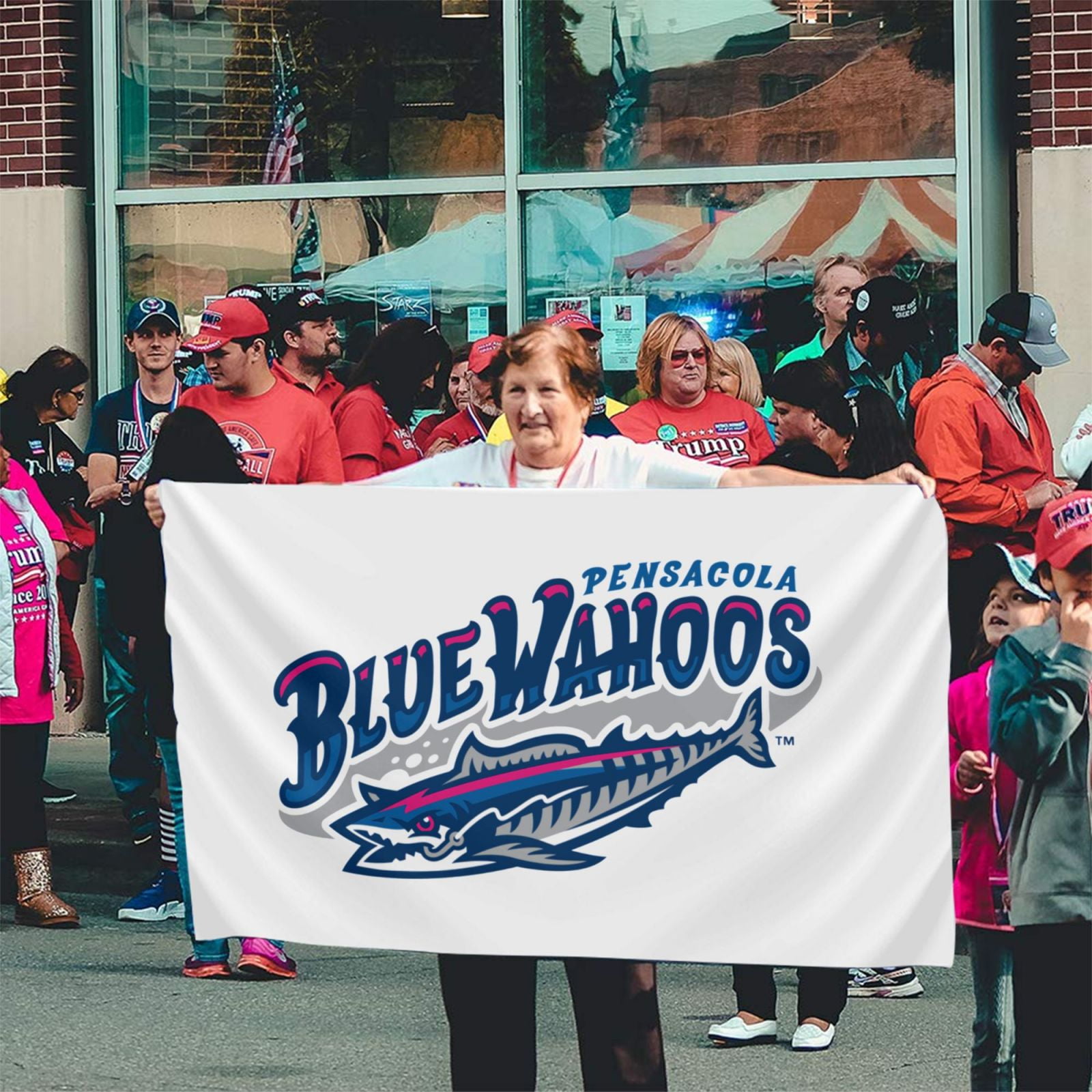 Pensacola Blue Wahoos Flag 3x5ft, Home Garden Flag, Suitable For Indoor ...