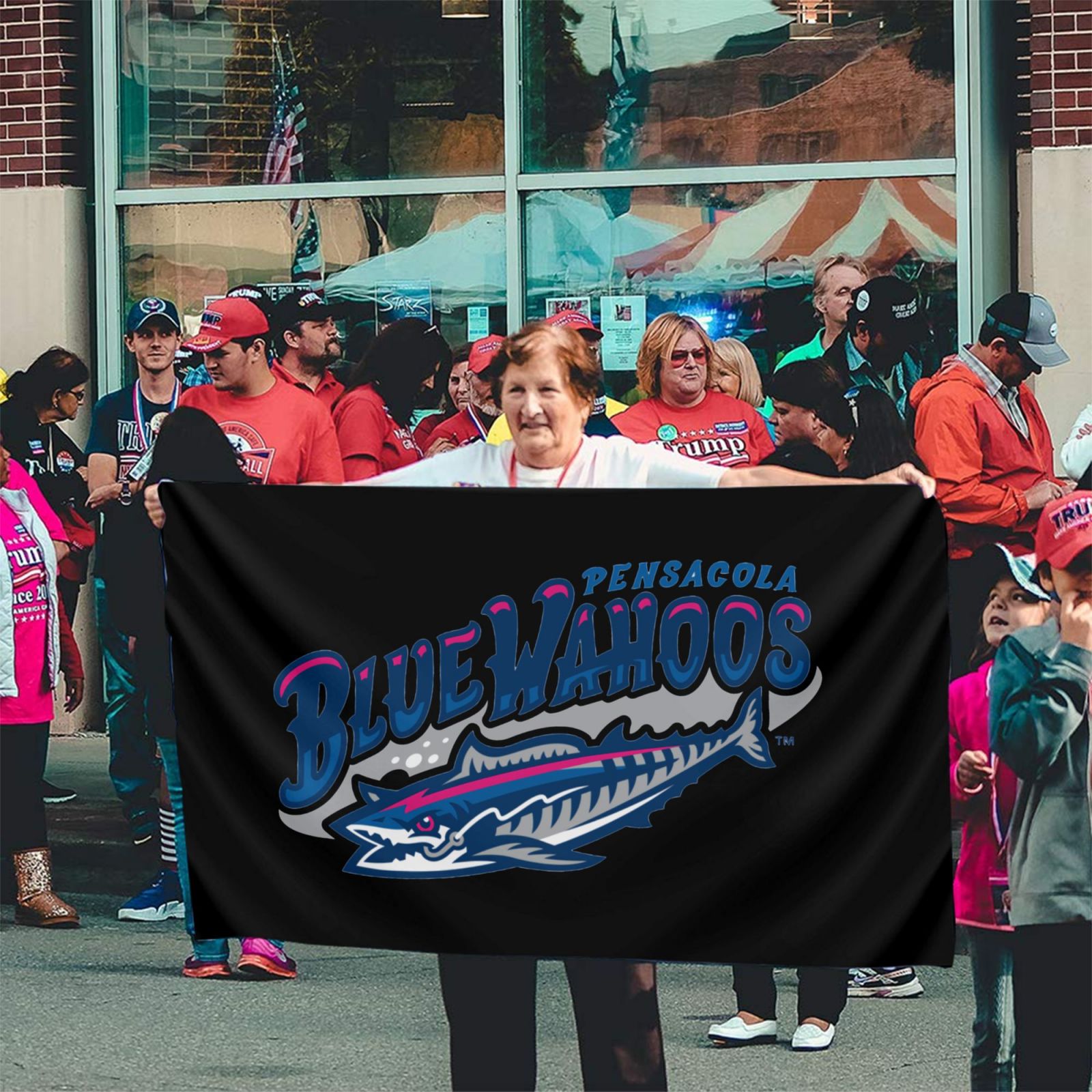 Pensacola Blue Wahoos Flag 3x5ft, Home Garden Flag, Suitable For Indoor ...