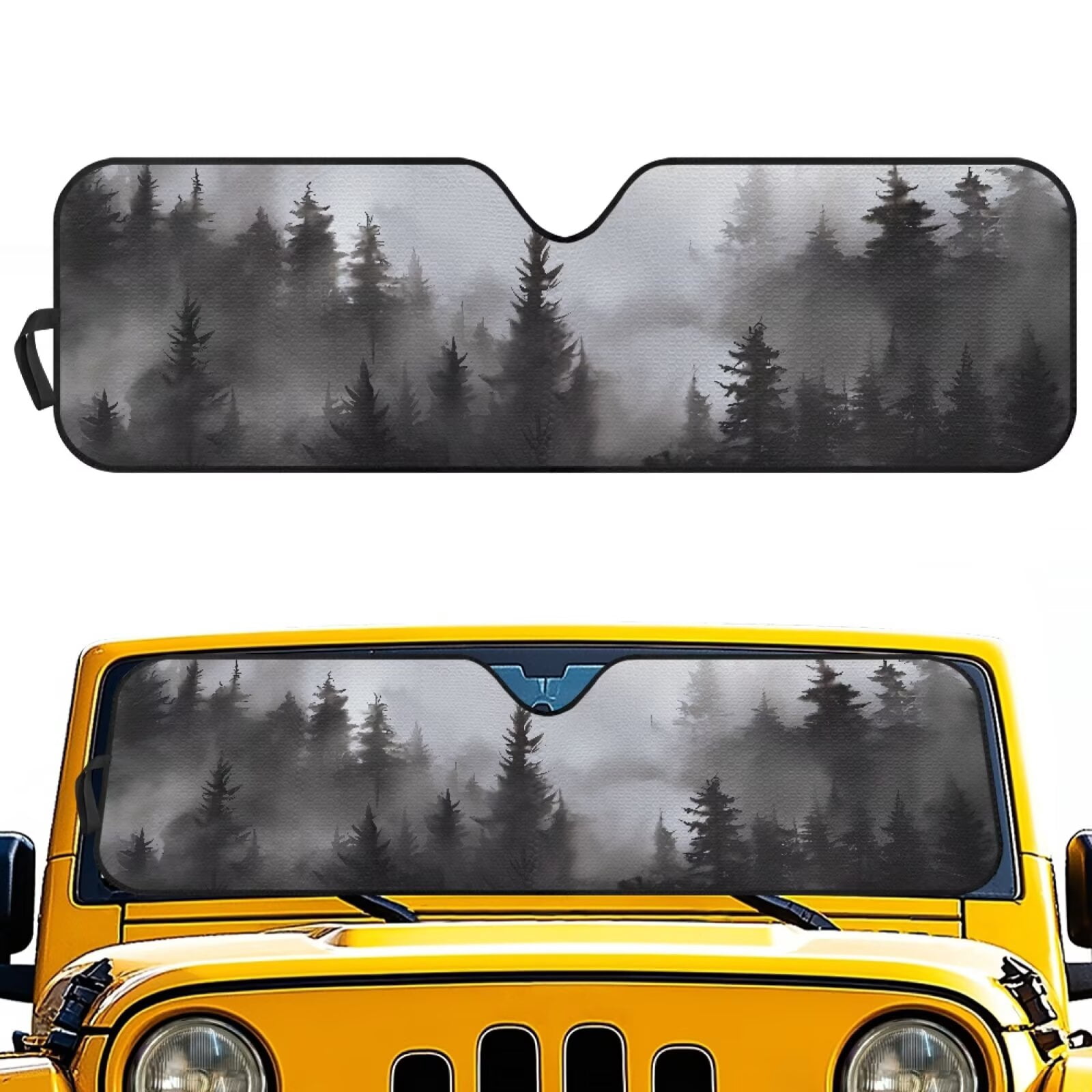 Uorisanigo Windshield Sun Shade for Jeep Wrangler Rubicon Sahara TJ JK ...