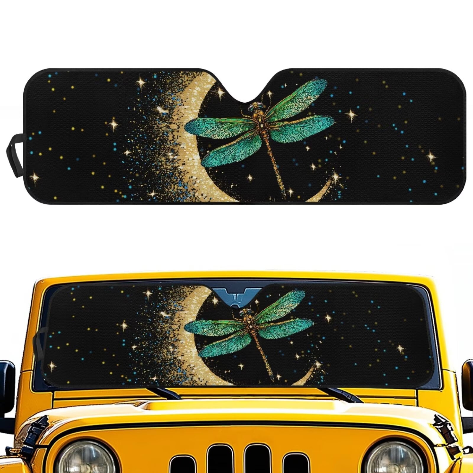 Pensura Windshield Sunshade Compatible with Jeep Wrangler Rubicon ...