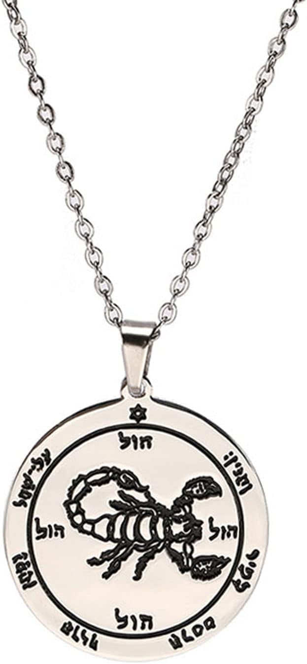 Pentacle Of Mars Witch Necklace For Men Key Of Solomon The King Blessed ...