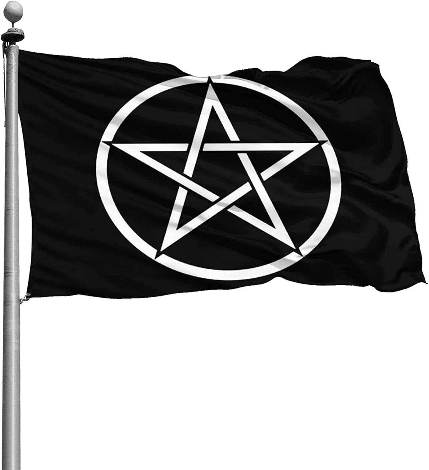 Pentacle Witch Modern Pagan Wicca Witchcraft American Garden Flag 3x5 ...