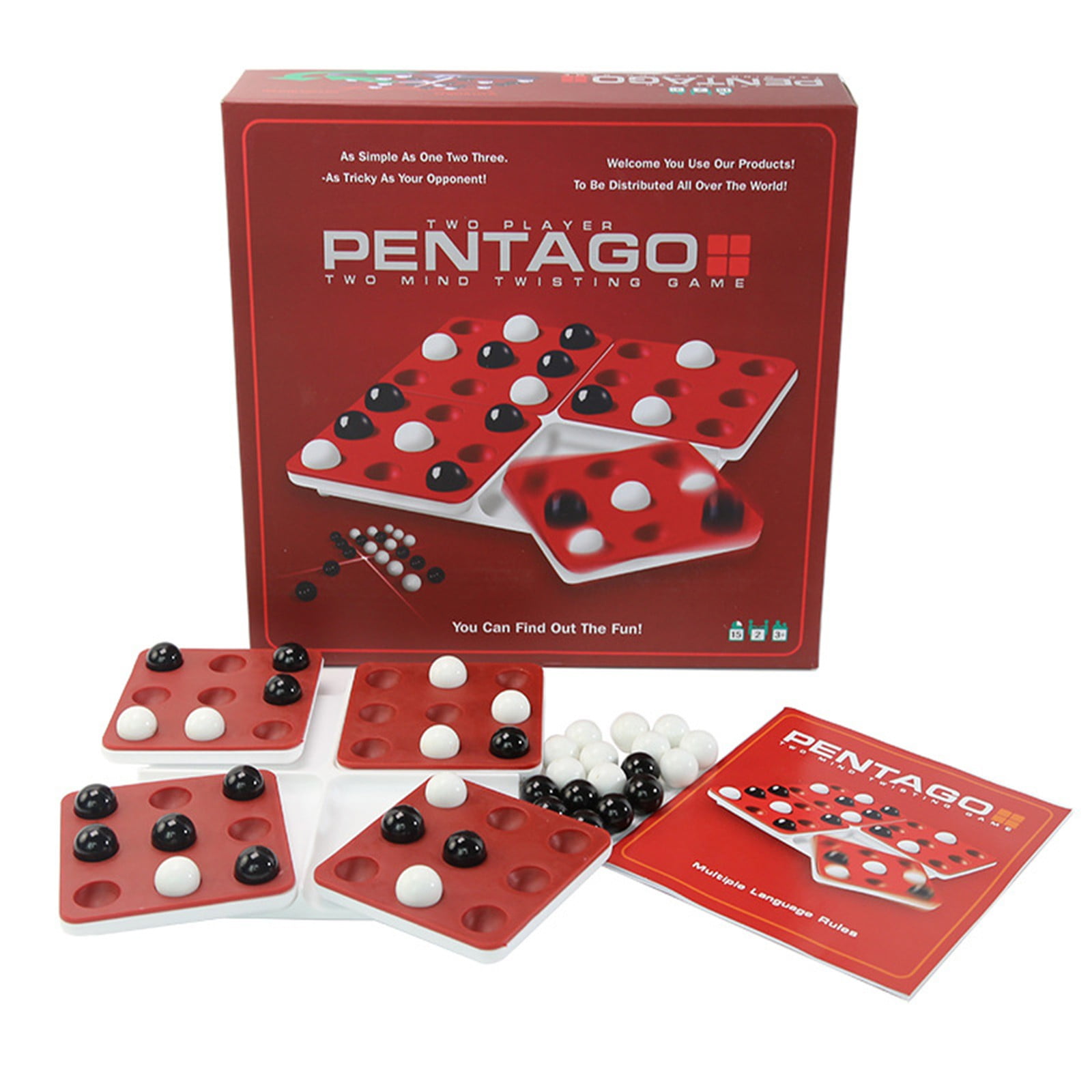 Pentago Rotating Board Game for Kids & Family, Classic 5-in-a-Row ...